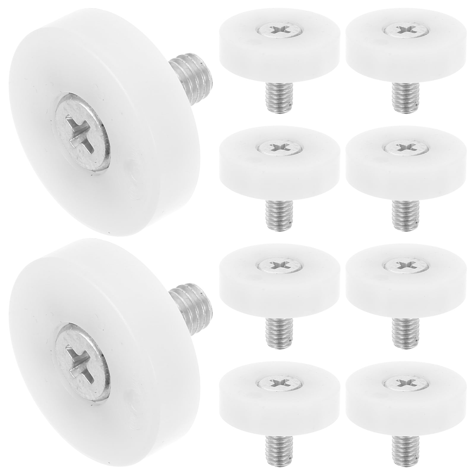 WHAMVOX 10 Pcs Replacement Wheels for Drawers Cabinet Sliding Pulley ...