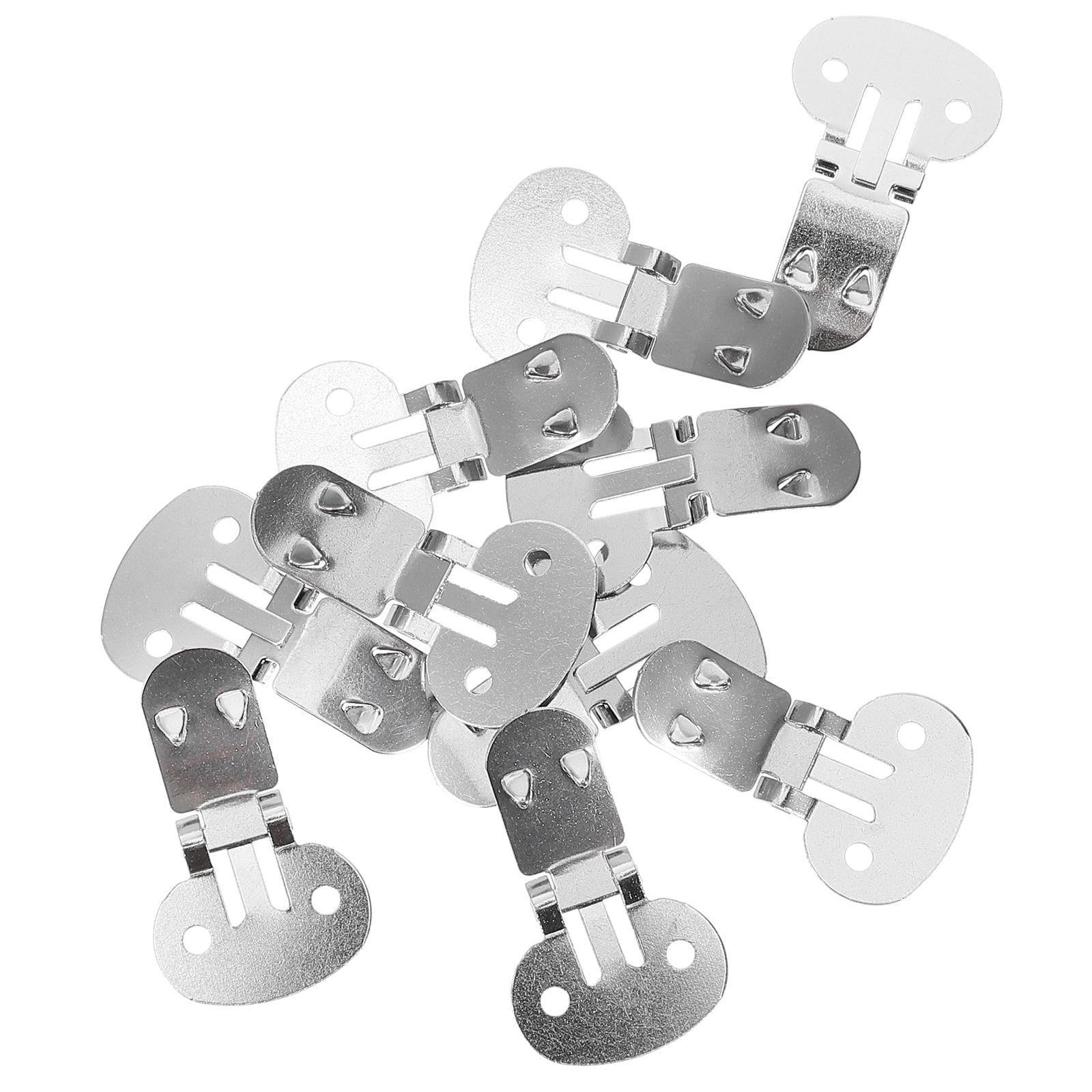 WHAMVOX 10 Pcs Sewing Stainless Steel Shoe Buckle Work Man 3.50X2.00X0 ...