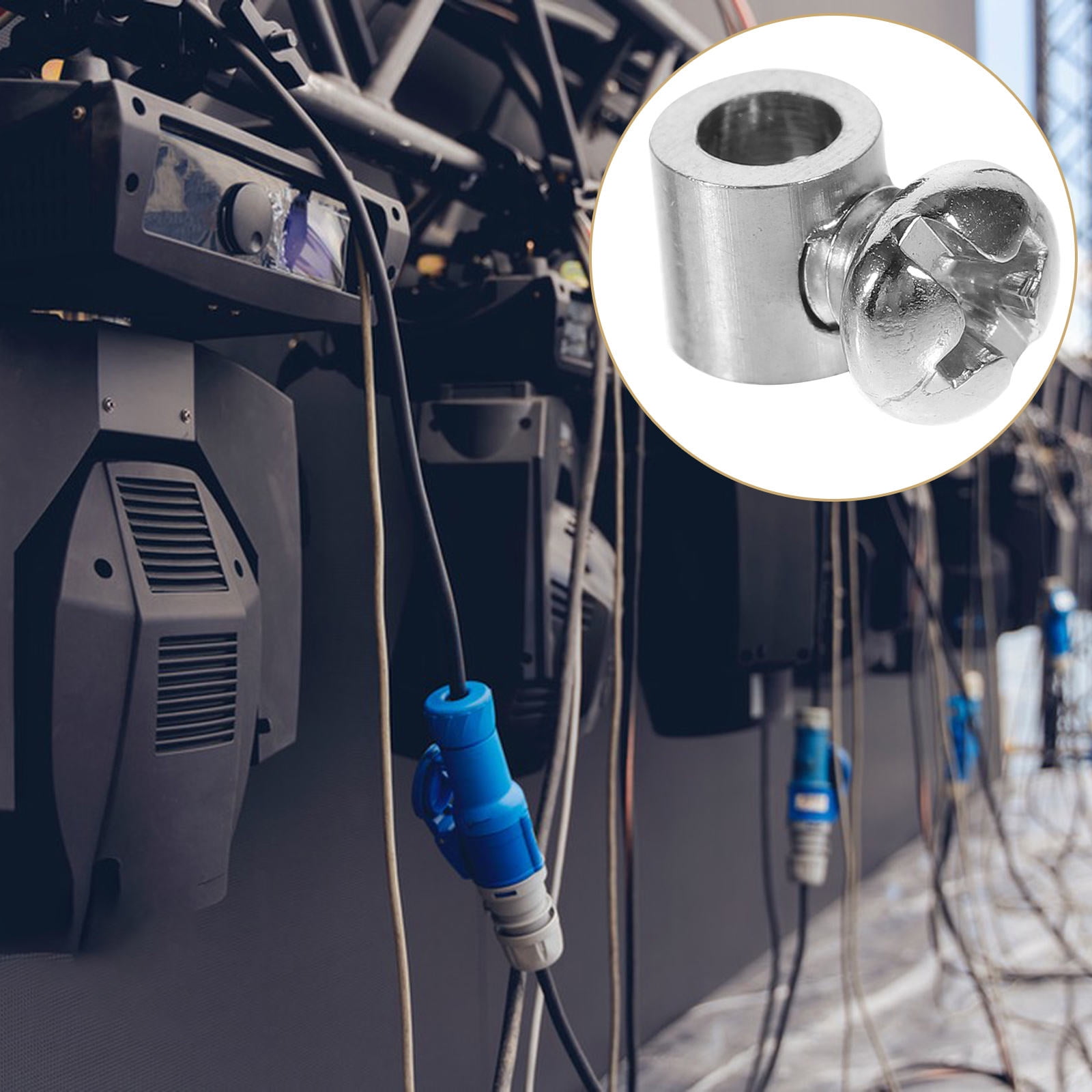 WHAMVOX 10 Pcs Wire Rope Locker Clamps Heavy Duty Steel Ethernet Cable ...