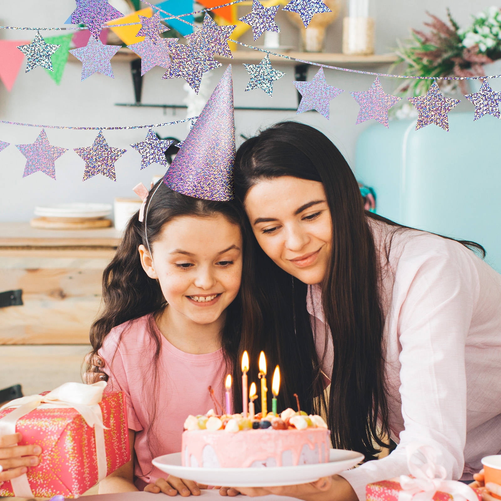 WHAMVOX 10 Sheets Heavyweight Iridescent Colored Scrapbook - Walmart.com