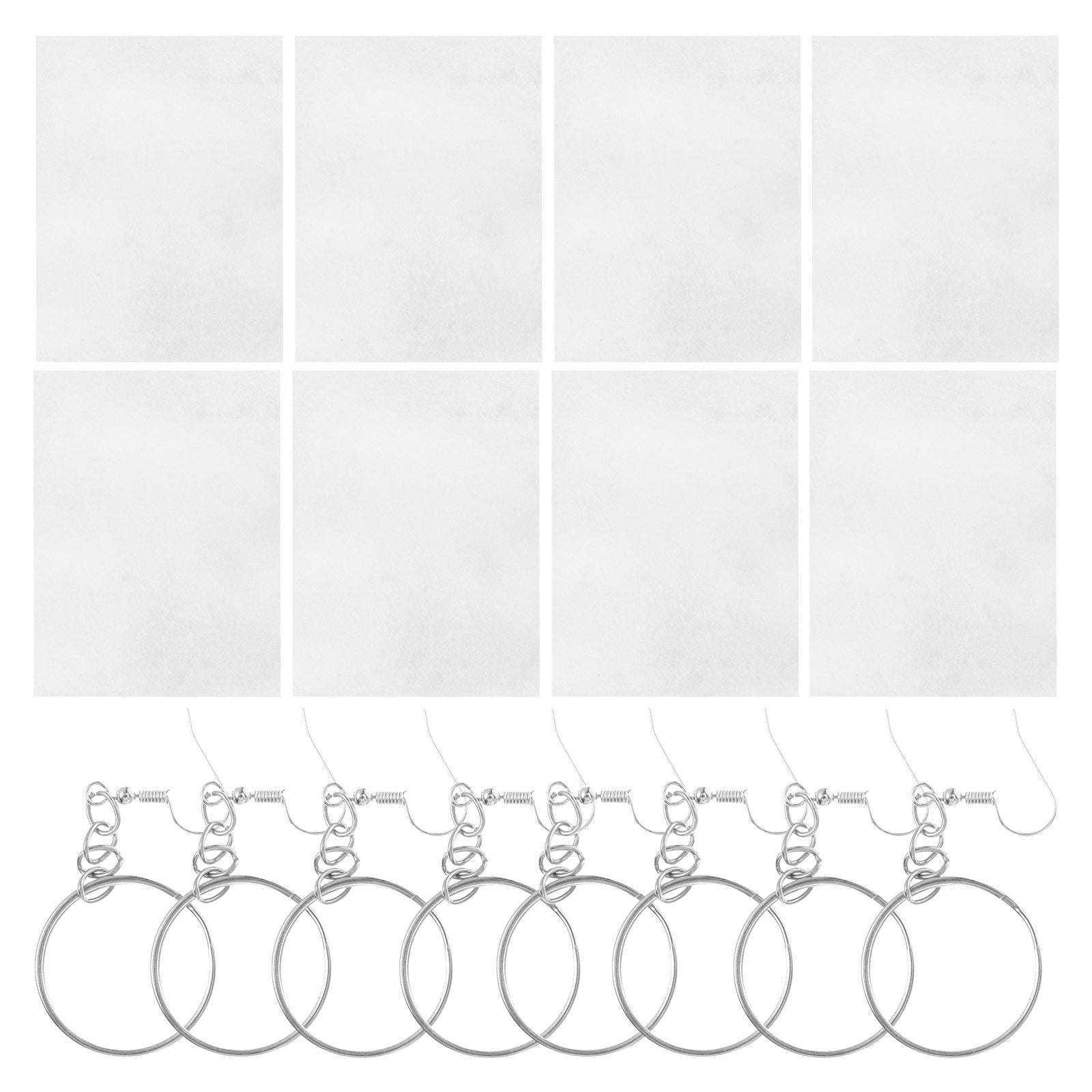 WHAMVOX 10 Sheets Key Chain Kits for Crafts Shrink Film Set DIY Heat ...