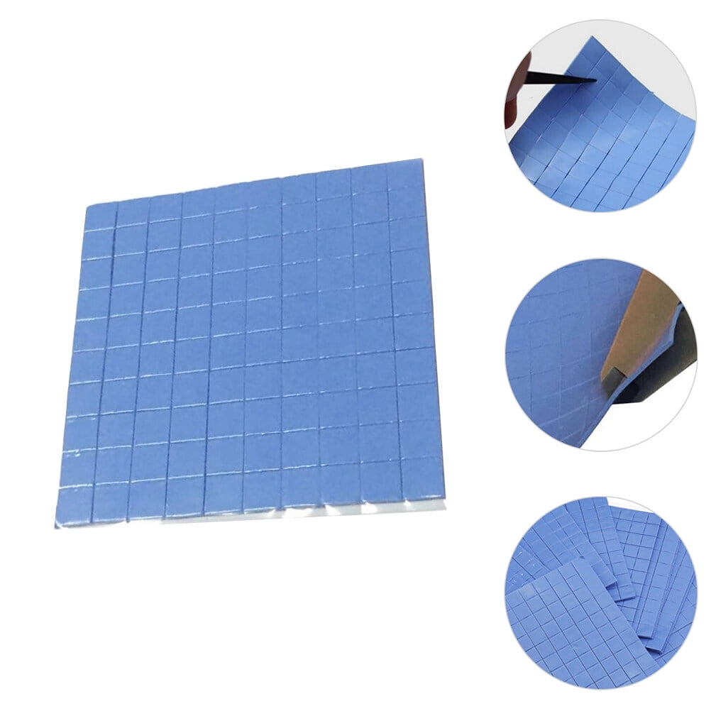 WHAMVOX 100 PCS Silicone Thermal Pad CPU Heatsink Mat Computer Cooling ...