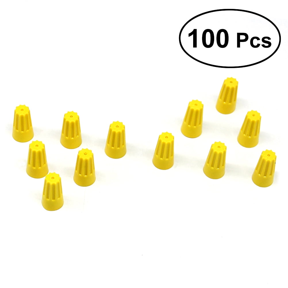 FESTFENDS Wire Connectors Crimp Closed End Terminal Yellow 100Pack ...