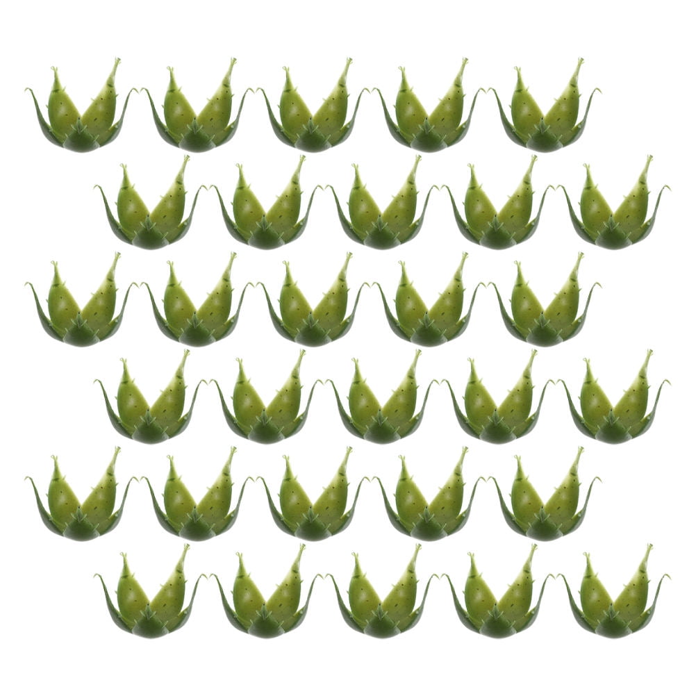 WHAMVOX 100 Pcs Artificial Flower Calyxes Set Realistic Rose Sepals ...