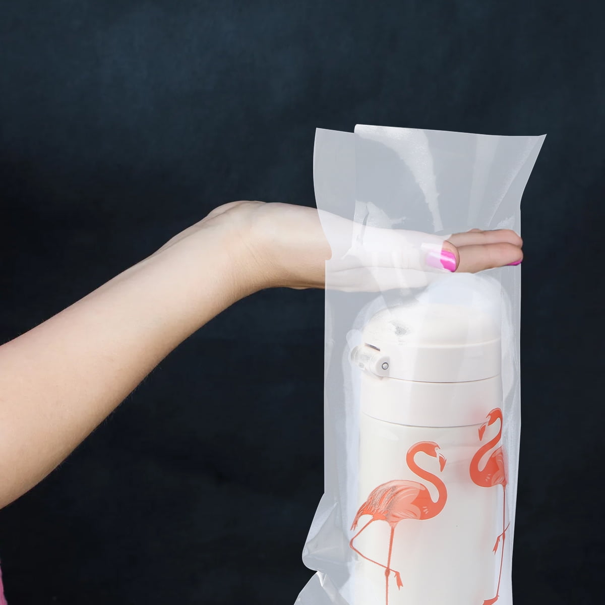 HOOWIFFY Beverage Tote Bag Disposable Bag Transparent 100Pcs Home Use ...