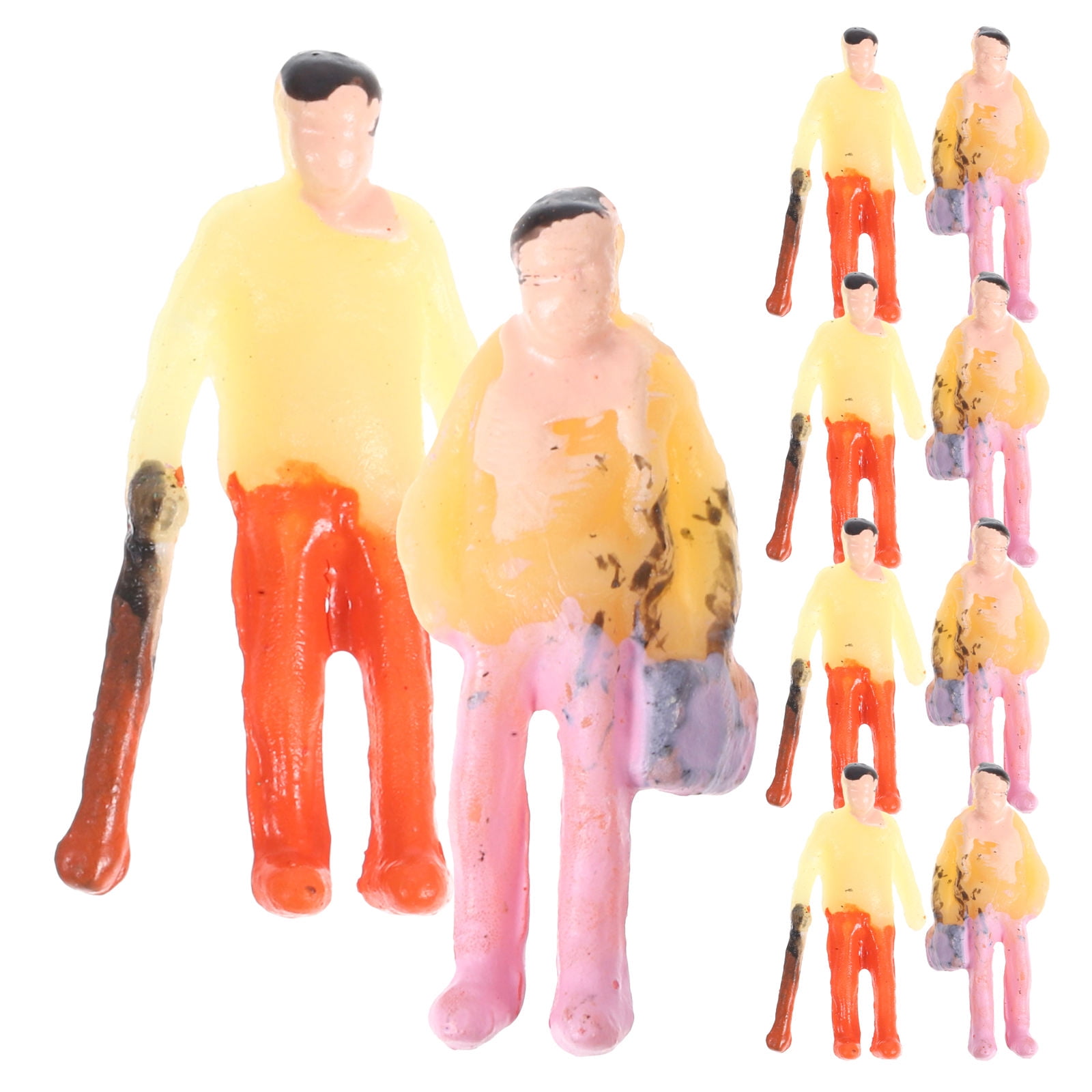 WHAMVOX 100 Pcs Color Model Villain Mini Figures People Scale 1:150 ...
