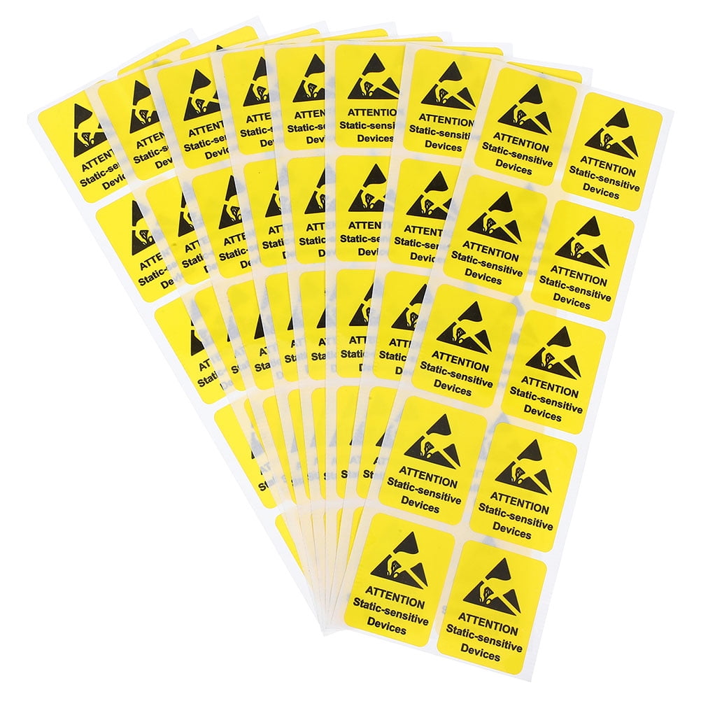 WHAMVOX 100 Pcs Do Not Touch Warning Sign Attention Stickers Yellow ...