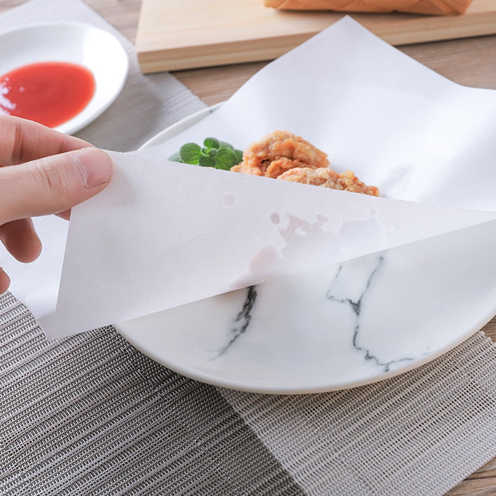 WHAMVOX 100 Pcs Food Paper Liners Parchment Oil-absorbing Fried Packing ...