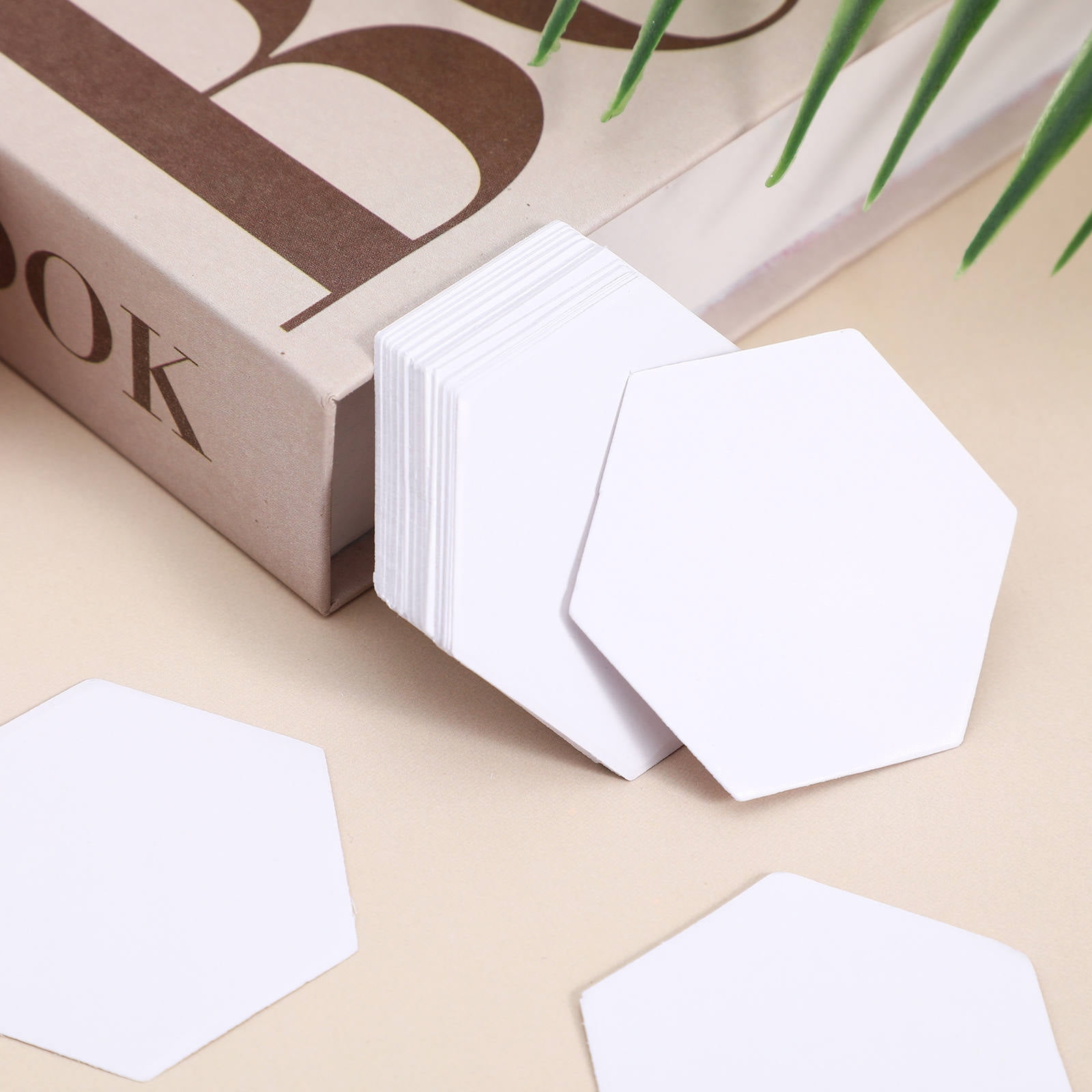 WHAMVOX 100 Pcs Hexagon Sheets Hexagon Quilting Template Paper Piecing ...