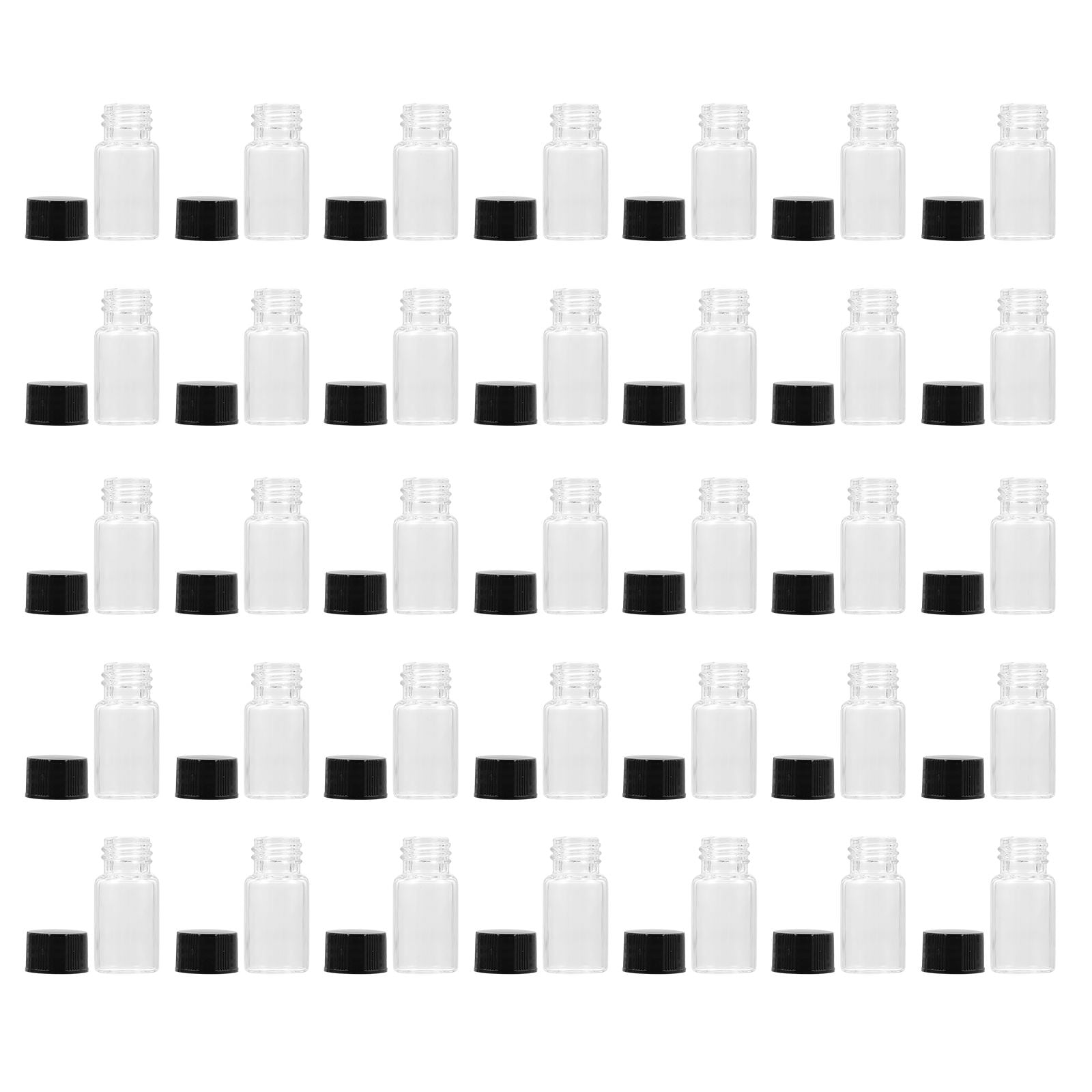 WHAMVOX 100 Pcs Reagent Bottles Glass Sample Vial Sample Bottles Travel ...