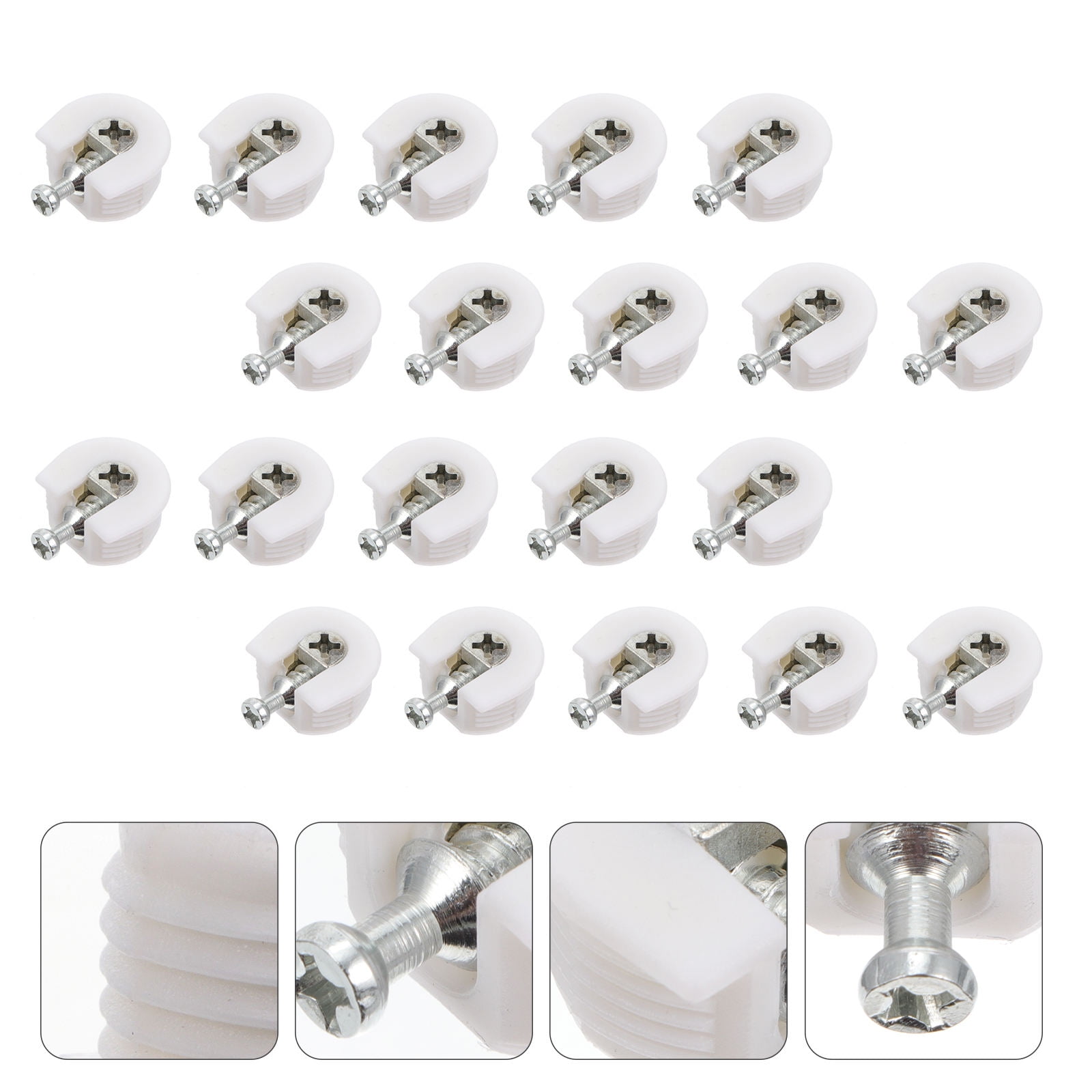 WHAMVOX 100 Pcs Shelf Support Connector Office Furniture Connectors ...