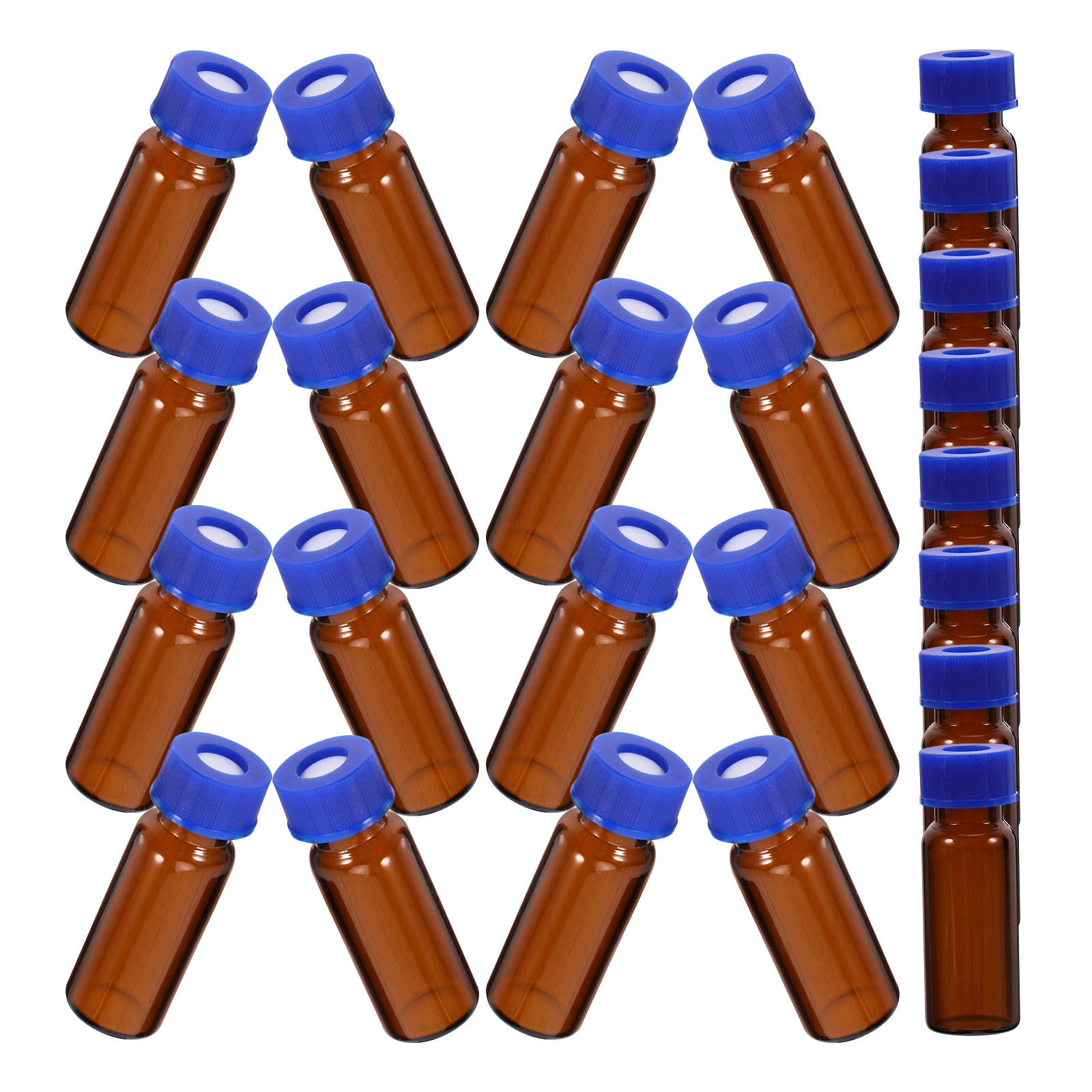 WHAMVOX 100 Pcs Vial Test Tubes with Lids Small Vials Bottles Sample ...