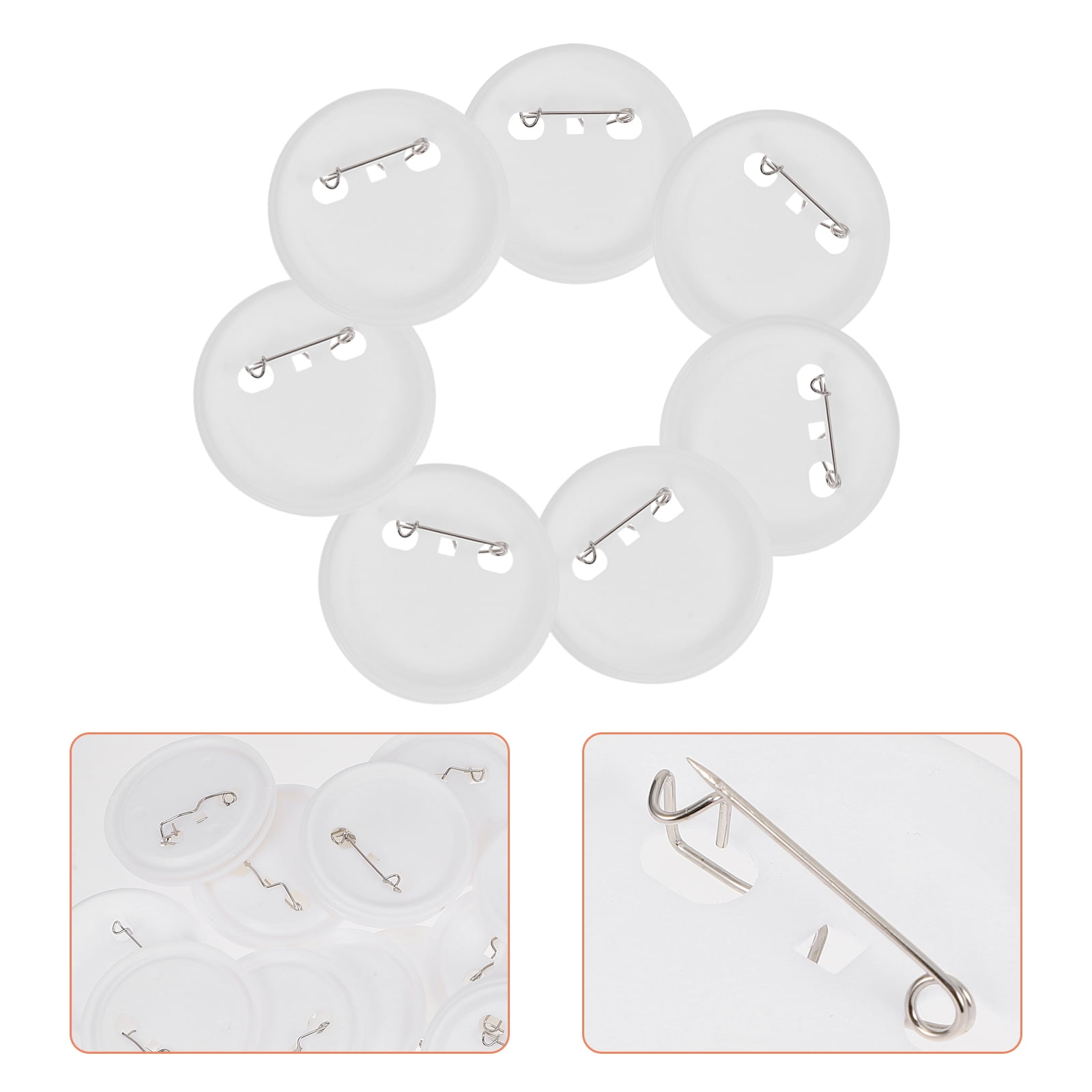 WHAMVOX 100 Sets Pin Button Transfer Blank Badge Making Press - Walmart.com