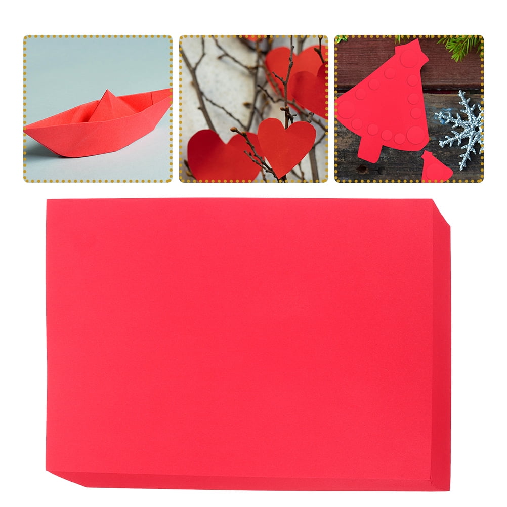 WHAMVOX 100 Sheets Hand Painted Cardboard Crafts Color Paper ...