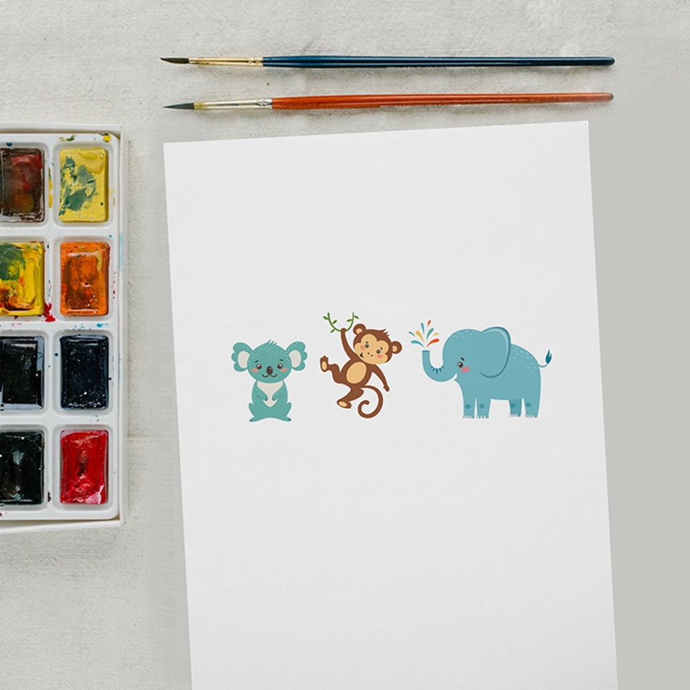 WHAMVOX 100 Sheets Watercolor Paper Children Bulk Drawing Kids Student ...