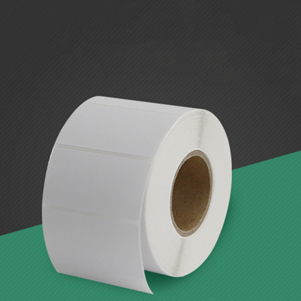 WHAMVOX 1000 Pcs Printer Tape Barcode White Blank Label Sticker Self ...