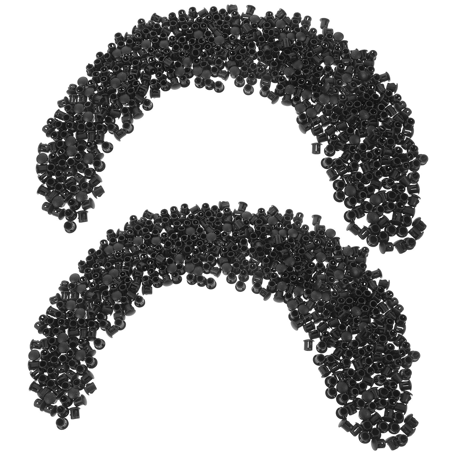 WHAMVOX 1000pcs Plastic Plugs Round Holes End Caps Hole Plugs Circular ...