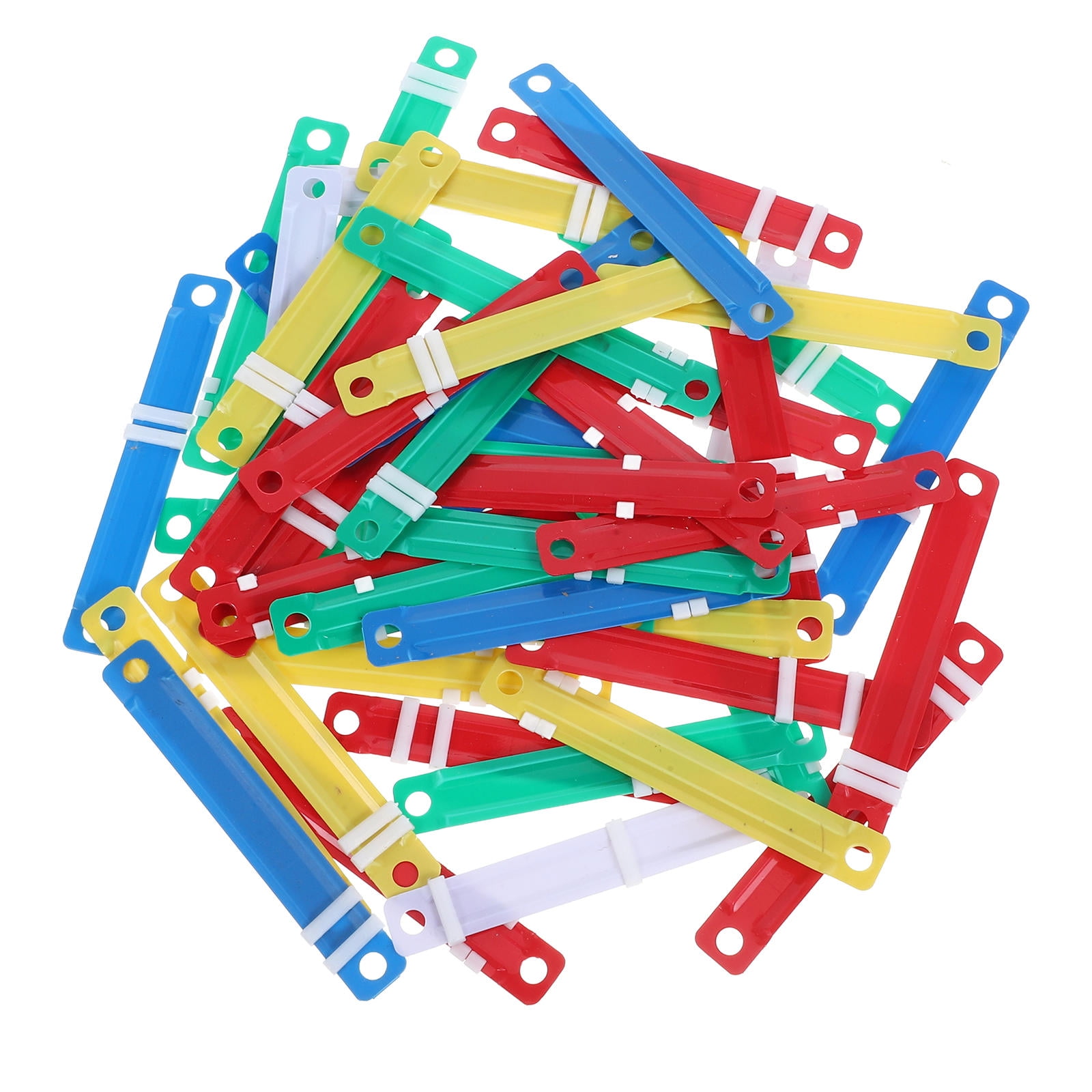 WHAMVOX 100Pcs Assorted Color Plastic Notebook Binder Spine for Loose ...