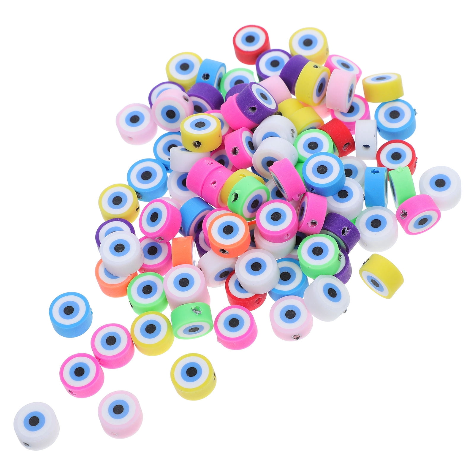 WHAMVOX 100Pcs Clay Bead Charms for Jewelry Making and Crafting in ...