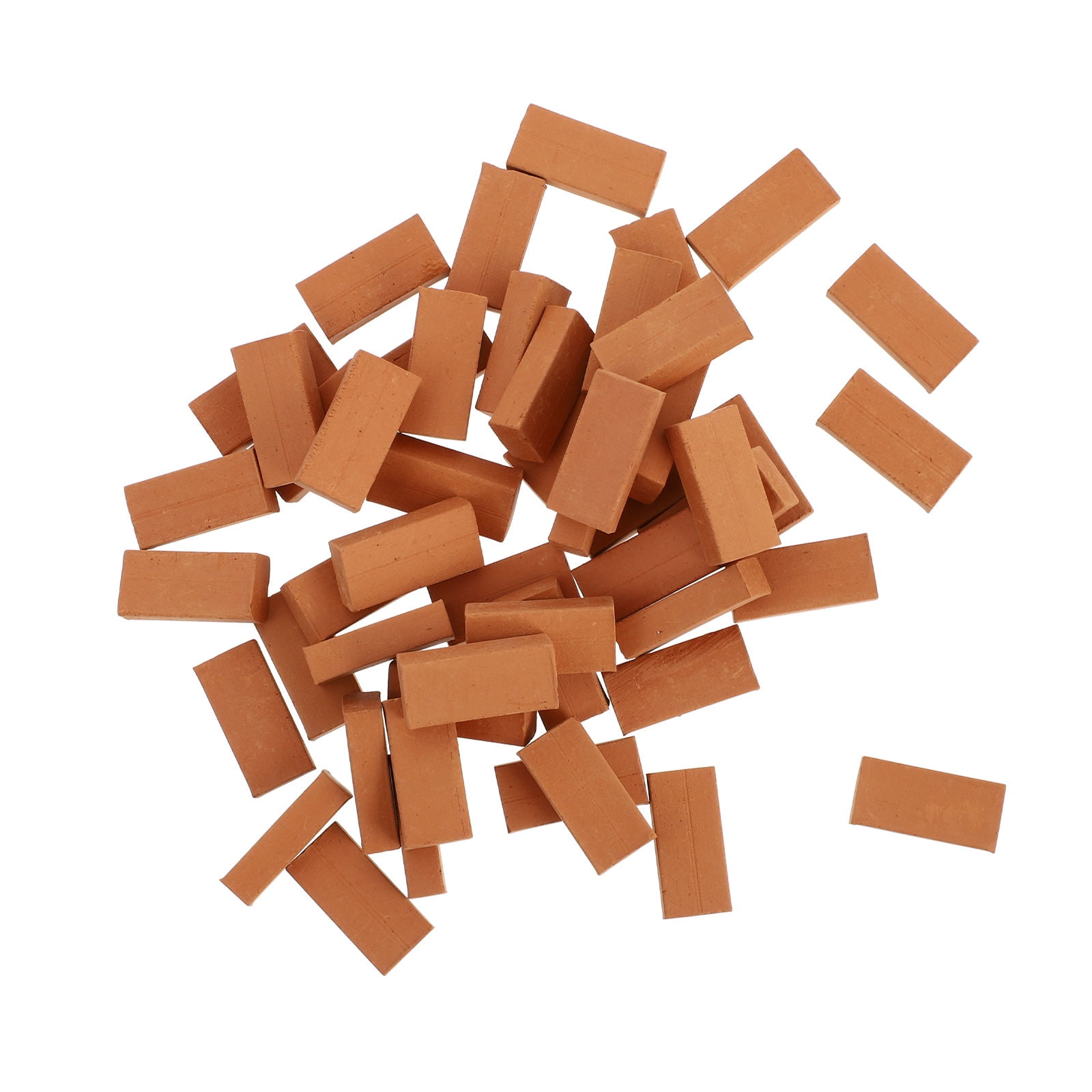 WHAMVOX 100Pcs Dollhouse Brick Wall Bricks Model for Room Decor ...