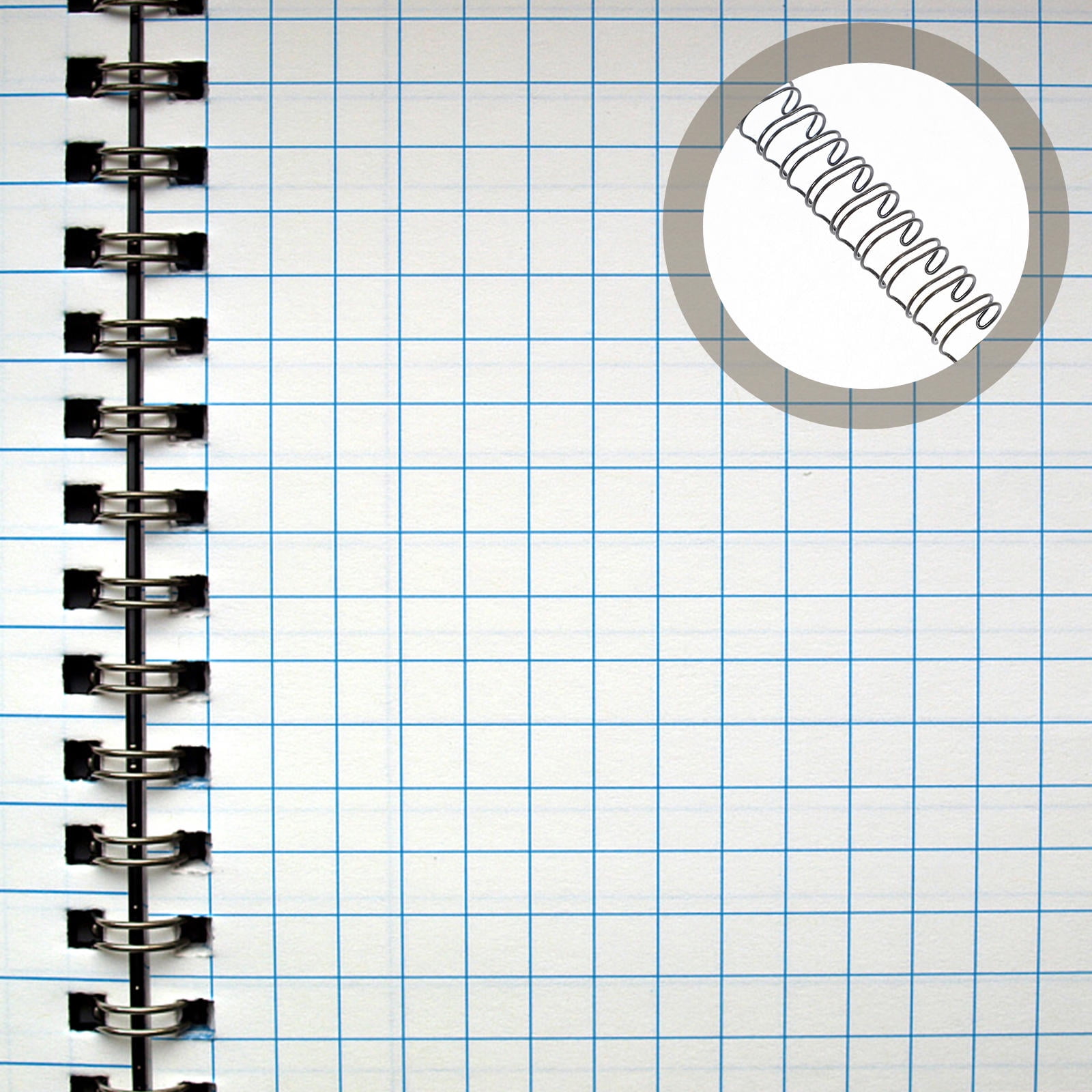 WHAMVOX 100Pcs Binder Book Wires Loose Leaf Binder Rings Notebook ...