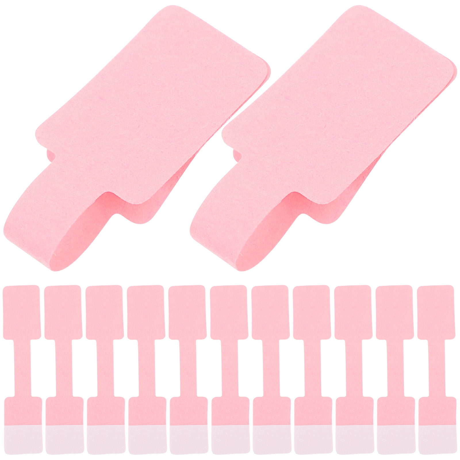 WHAMVOX 100Pcs Pink Kraft Paper Adhesive Sticker for Jewelry Price ...