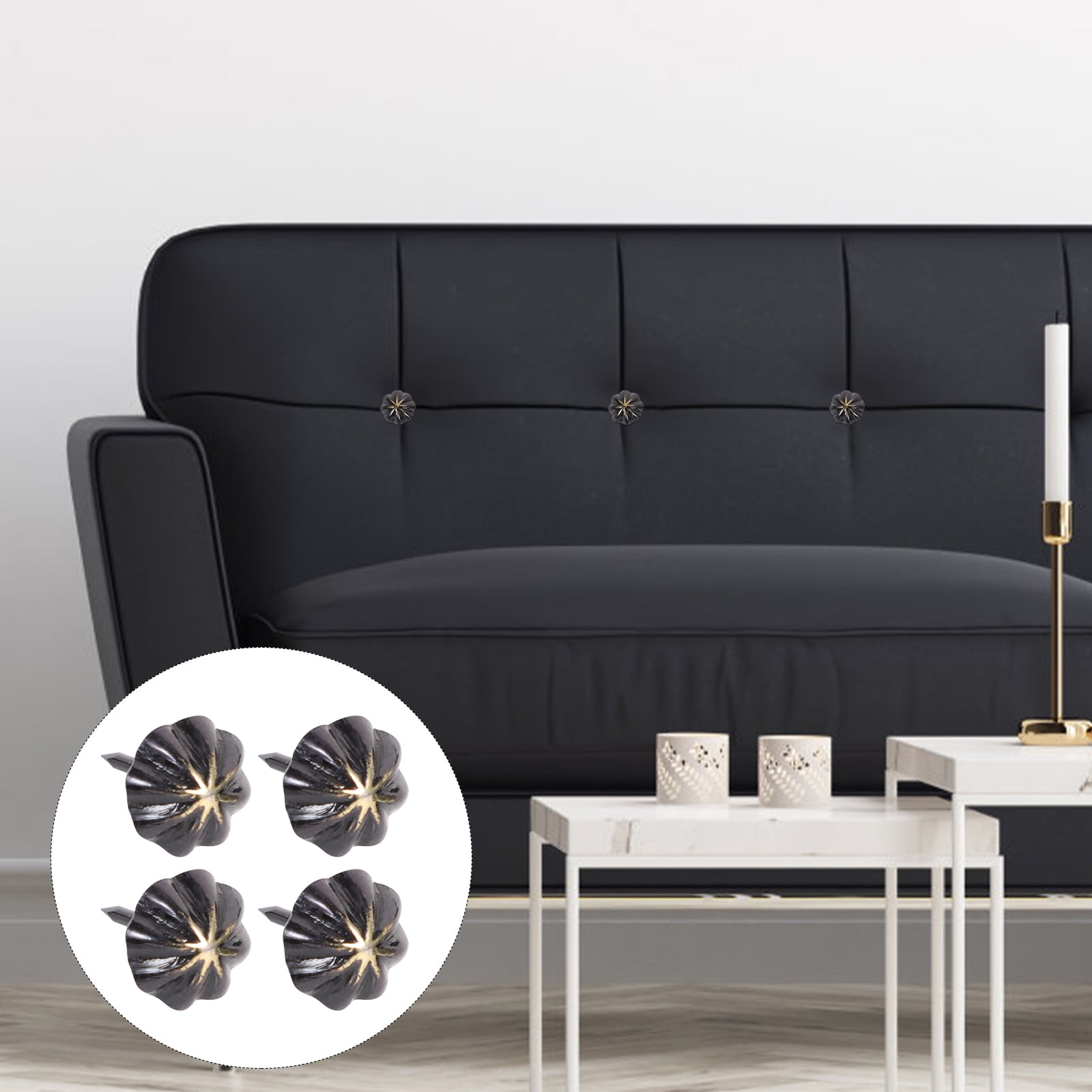 WHAMVOX 100Pcs chair upholstery tacks Assorted Color for Sofas and ...