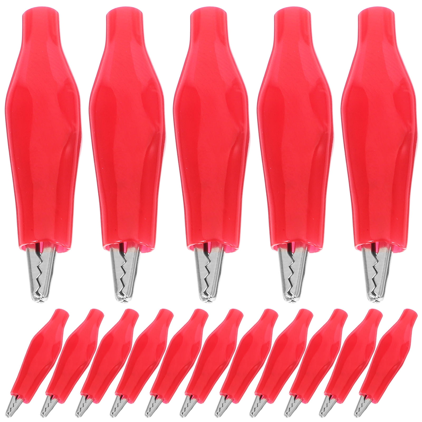 WHAMVOX 100pcs Alligator Testing Clamps Electrical Test Leads Alligator ...
