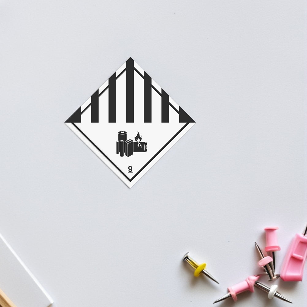 WHAMVOX 100pcs Class Hazardous Material Adhesive Labels Writable ...