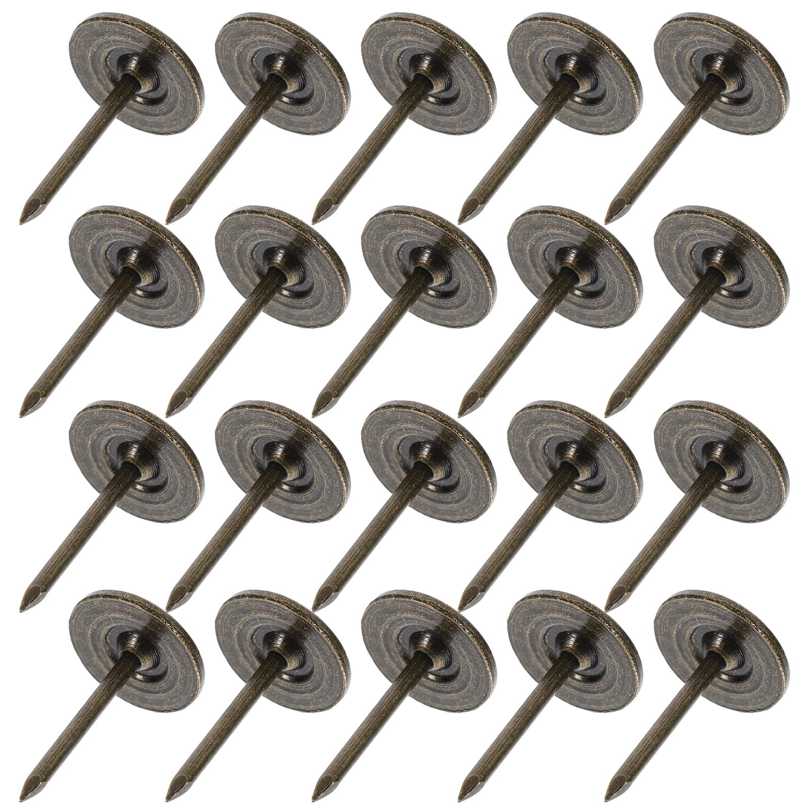 WHAMVOX 100pcs Iron Push Pin Hangers For Wall Flat Head Thumb Tacks For ...