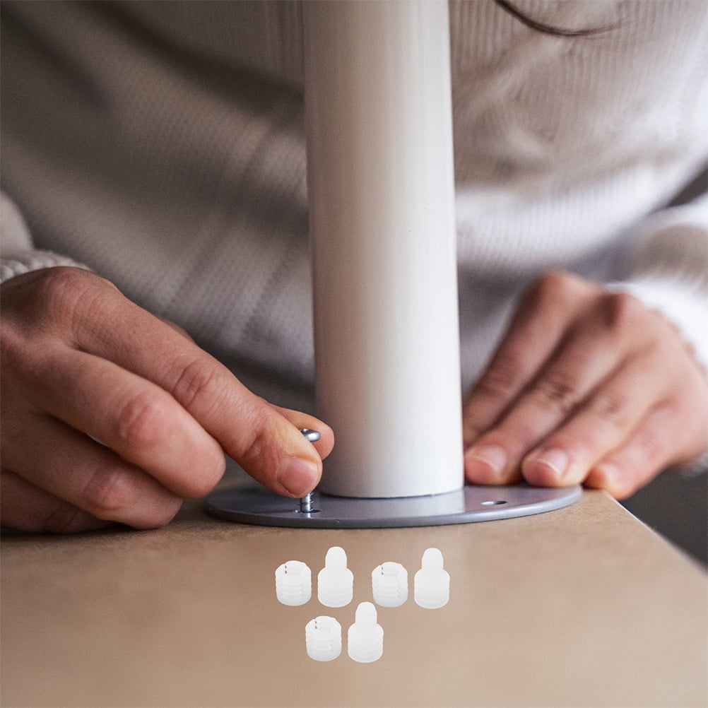 WHAMVOX 100pcs Plastic Dowels Hardware Plastic Hinge Dowel Inserts ...