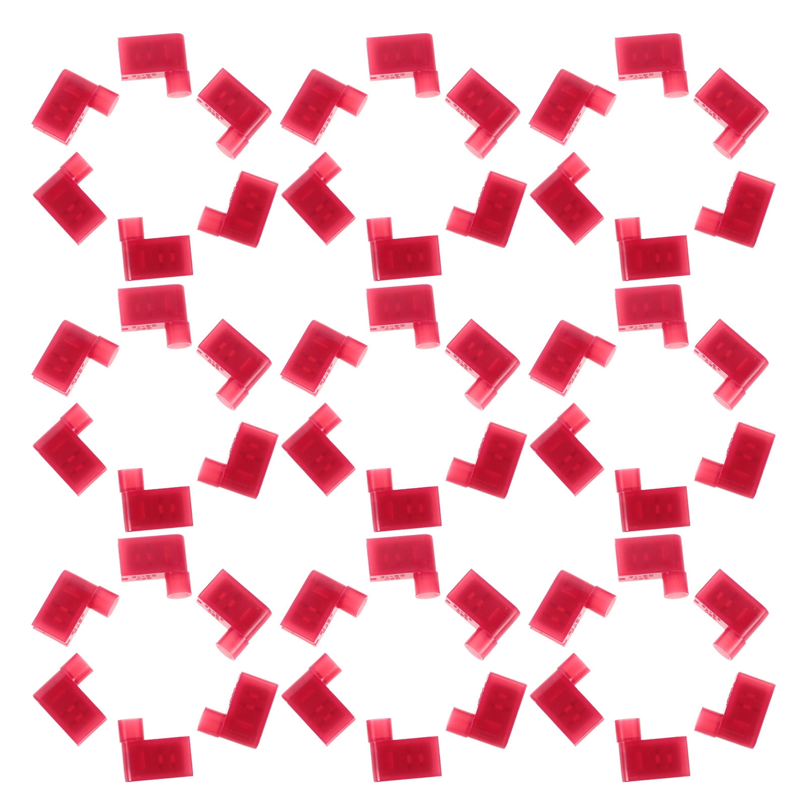 WHAMVOX 100pcs Quick Connectors For Electrical Wiring Plastic Flag ...