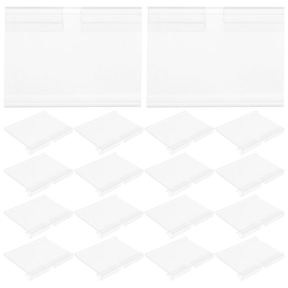 WHAMVOX 100pcs Sign Label Holders Shelf Retail Label Holders ...