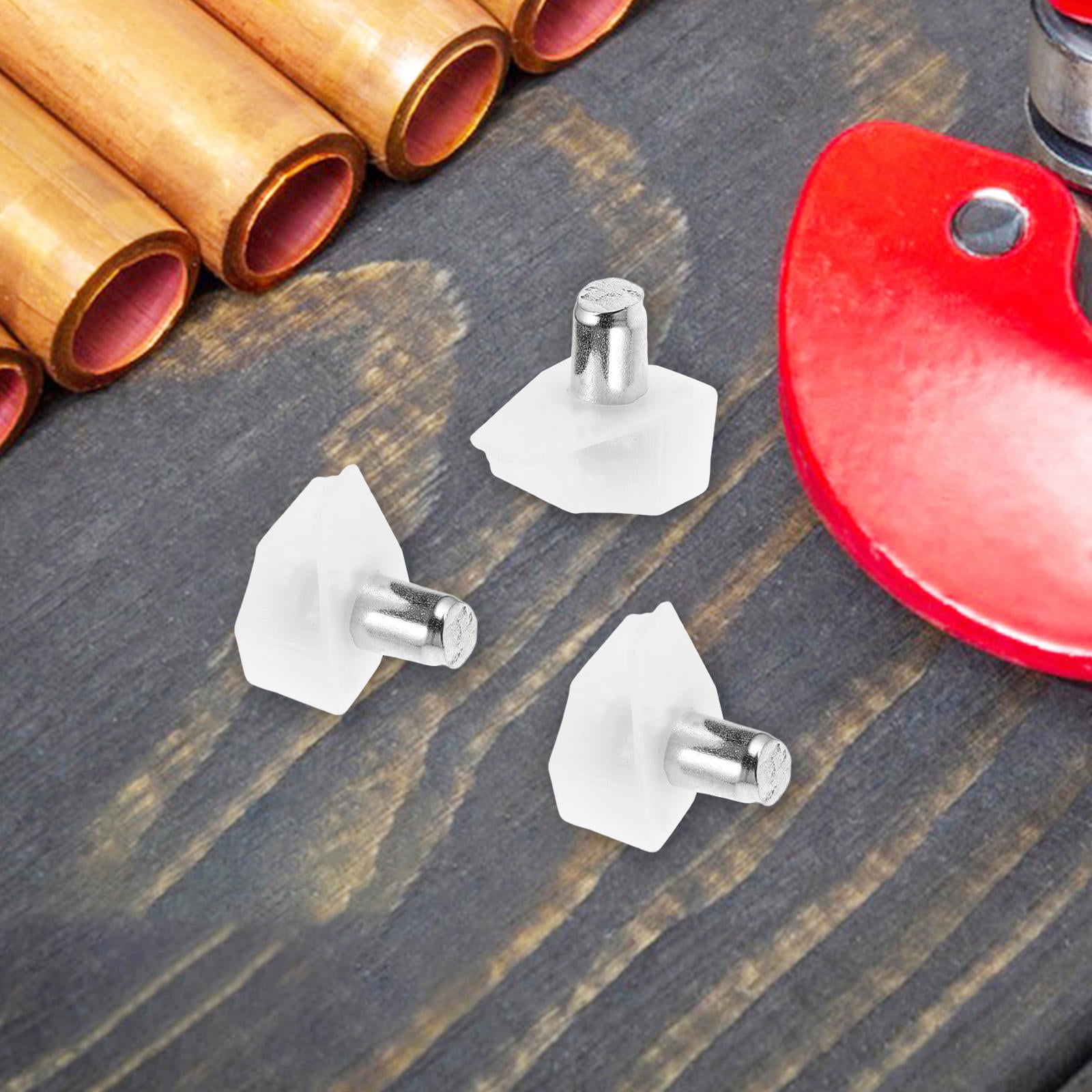 WHAMVOX 100pcs Small Shelf Support Pegs Multi-Functional Shelf Holders ...