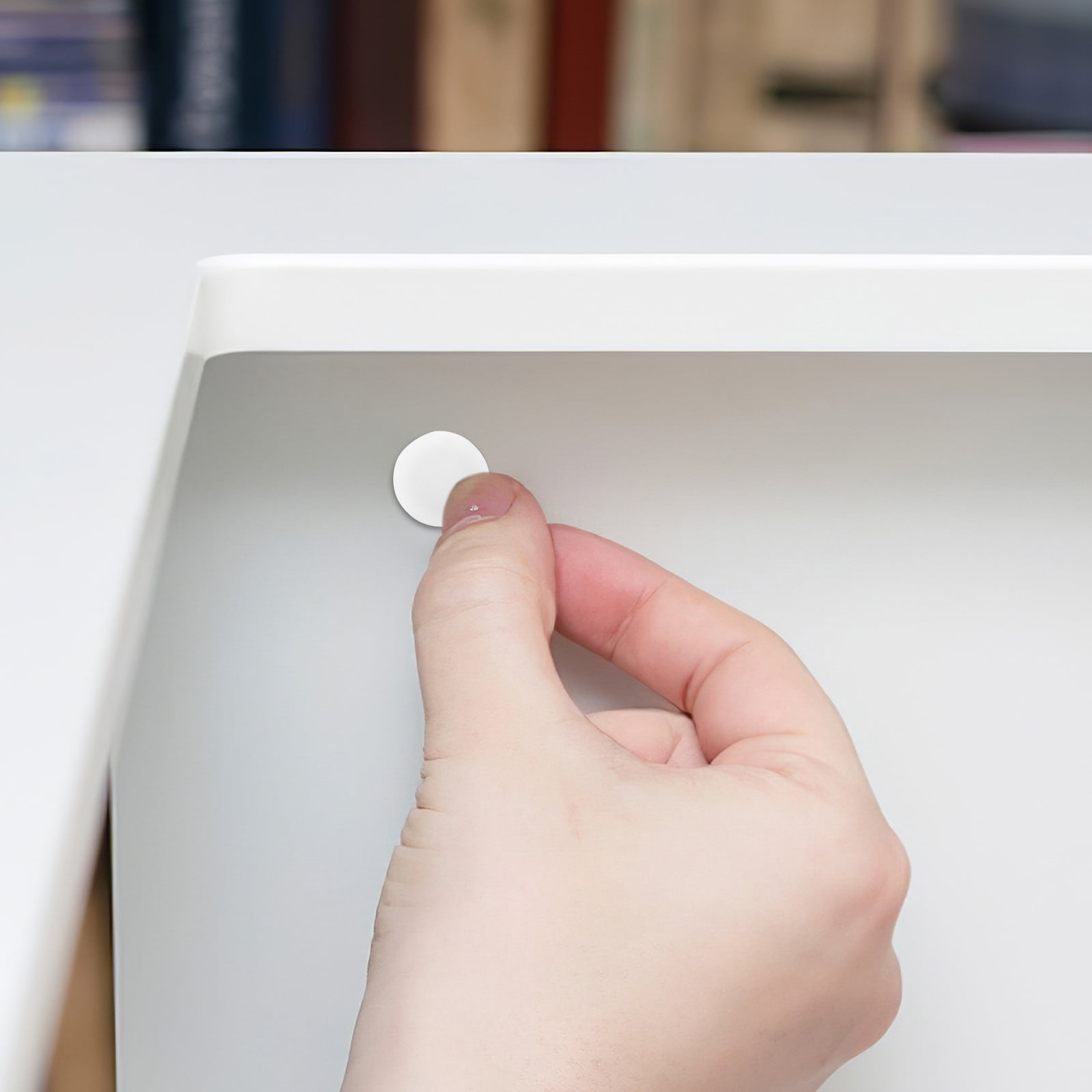 WHAMVOX 100pcs White Plastic Hole Plugs Rubber Plugs For Round Holes ...