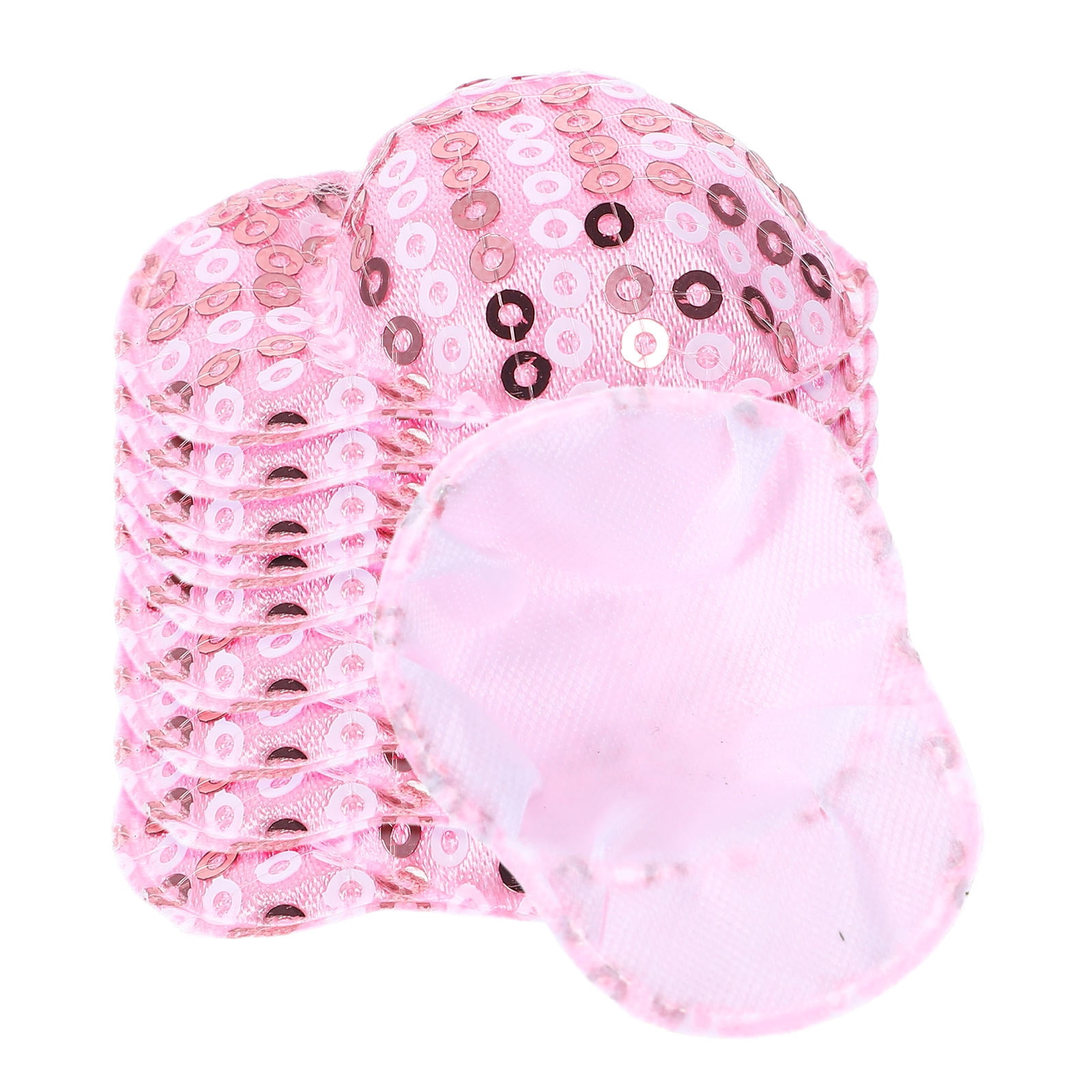 WHAMVOX 10PCS DIY Mini Sequin Baseball Cap for Dolls for Dollhouse ...