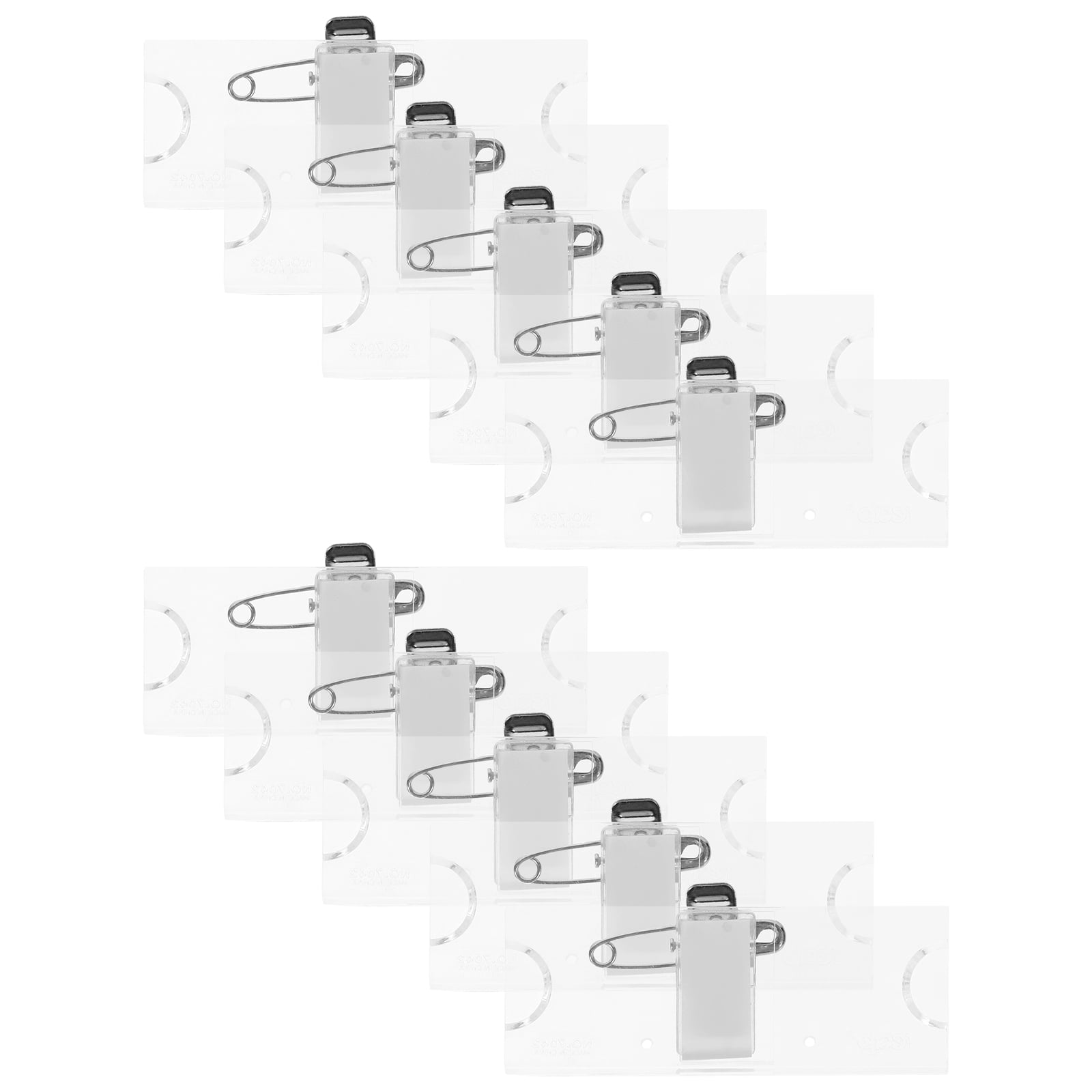 SEWCHICS Employee Badges Identification Display Clear Tag Holders 10Set ...