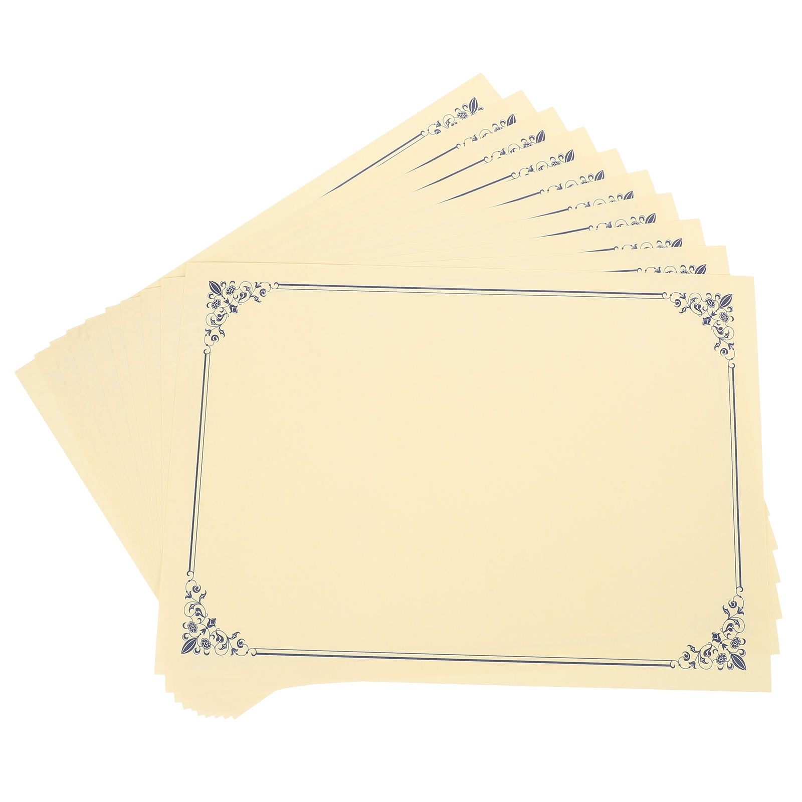 WHAMVOX 10Pcs Blank Honor Certificate Paper Sheets for Supermarket Red ...