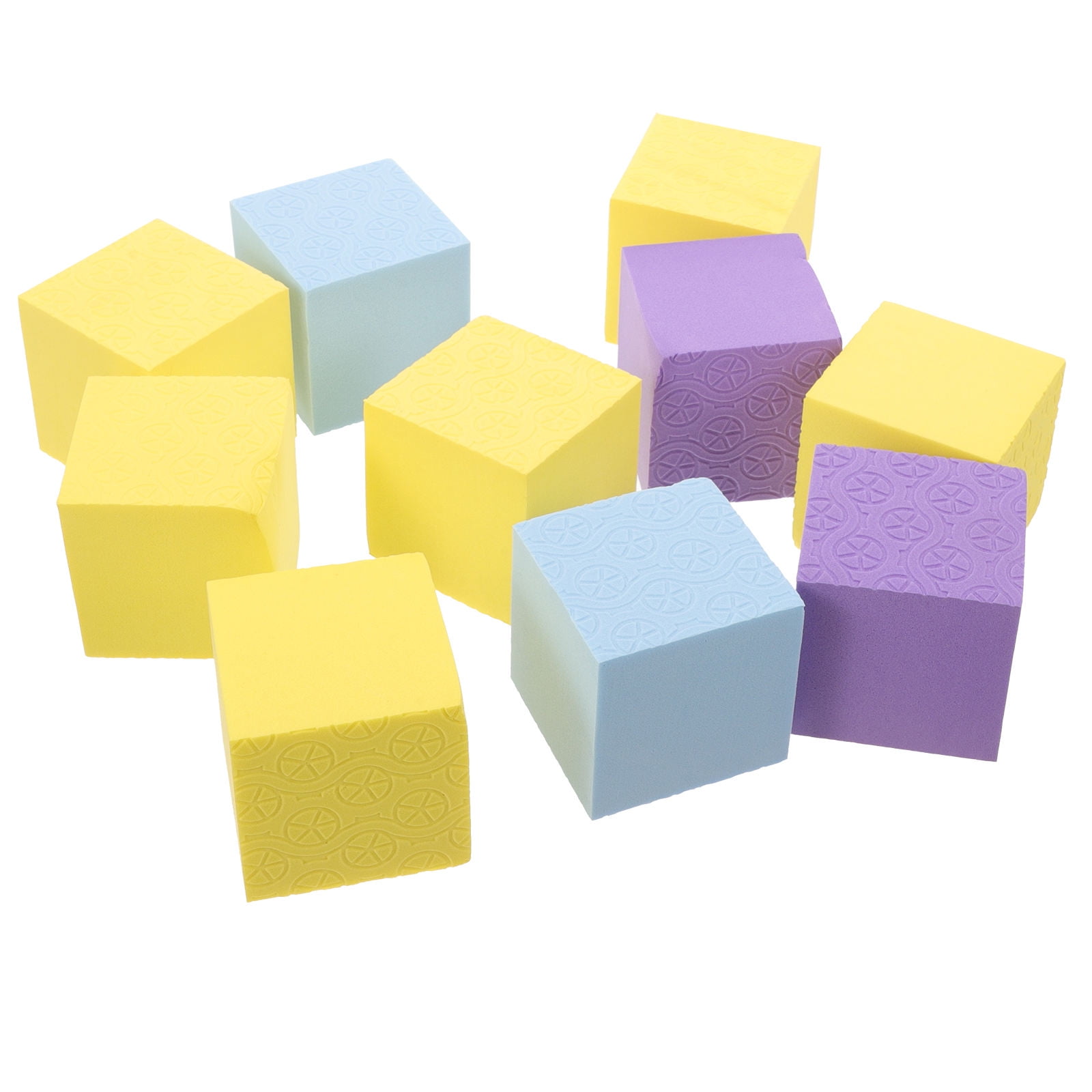 WHAMVOX 10Pcs Diy Design Model Block Cube Block Assorted Color For Kids ...