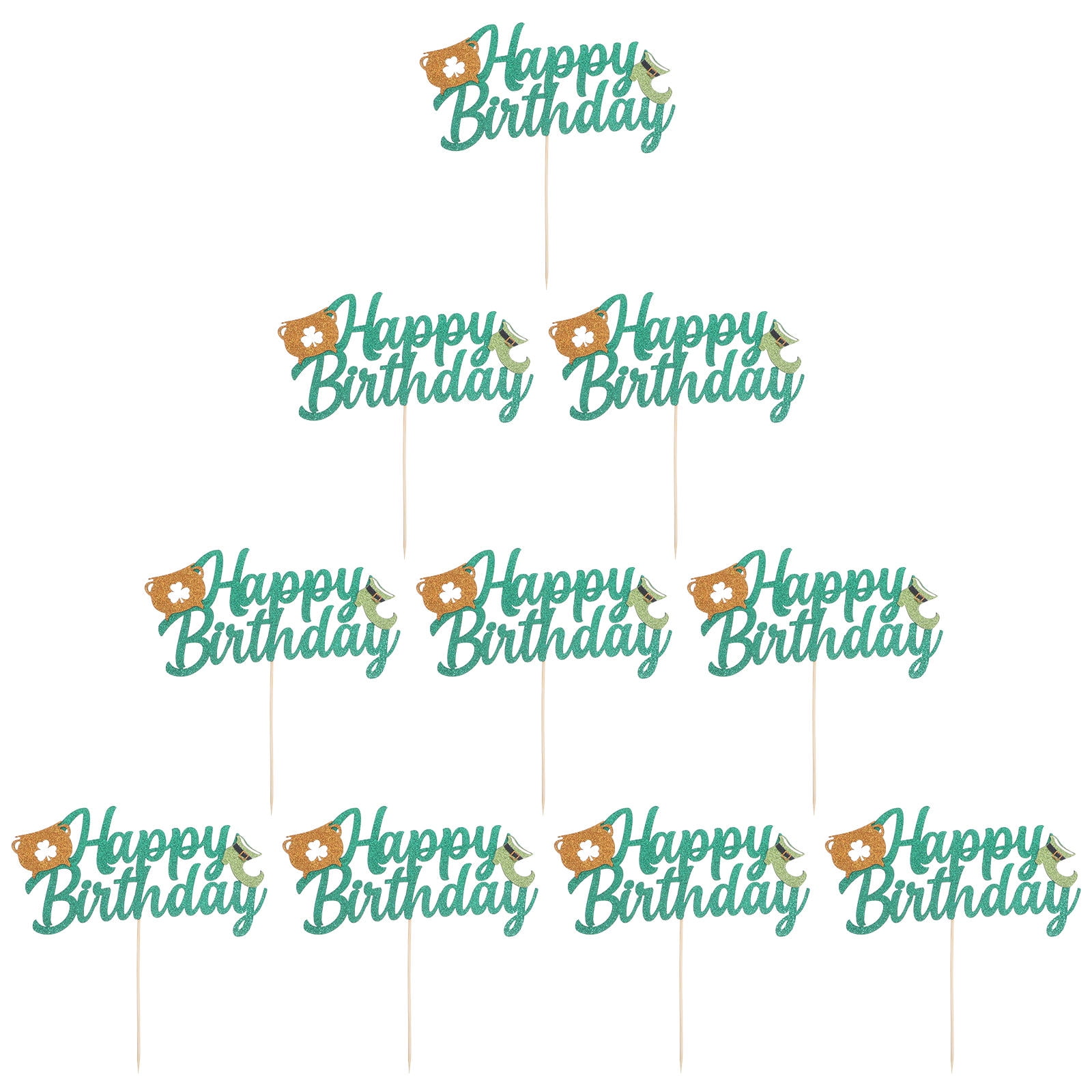 SEWCHICS Party Cupcake Topper Paper Cake Decoration Assorted Color 1Set ...