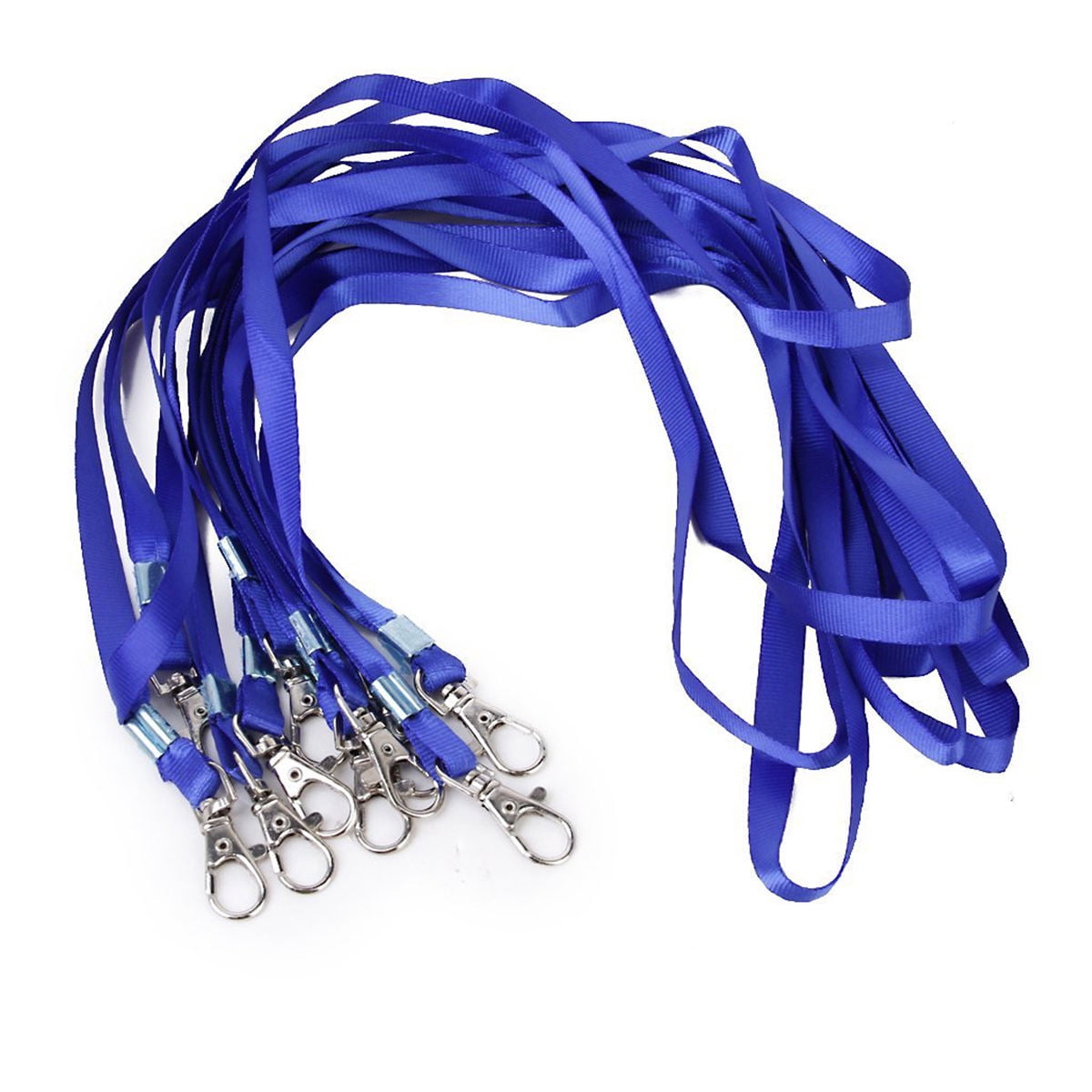 WHAMVOX 10Pcs Lobster Clasp Lanyard in Royal Blue for Holding Badges ...