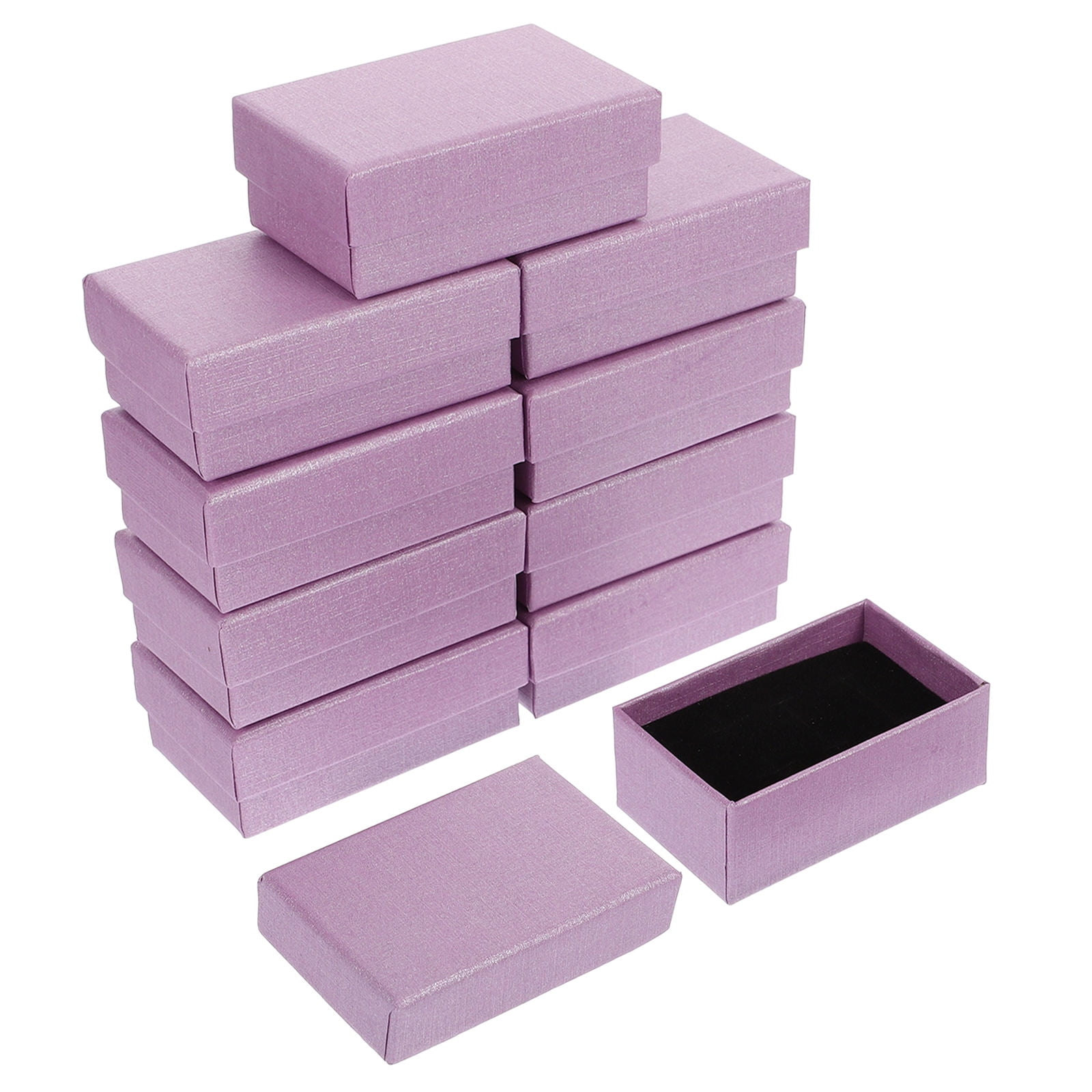 WHAMVOX 10Pcs Present Boxes Purple Paper present Container For Small ...