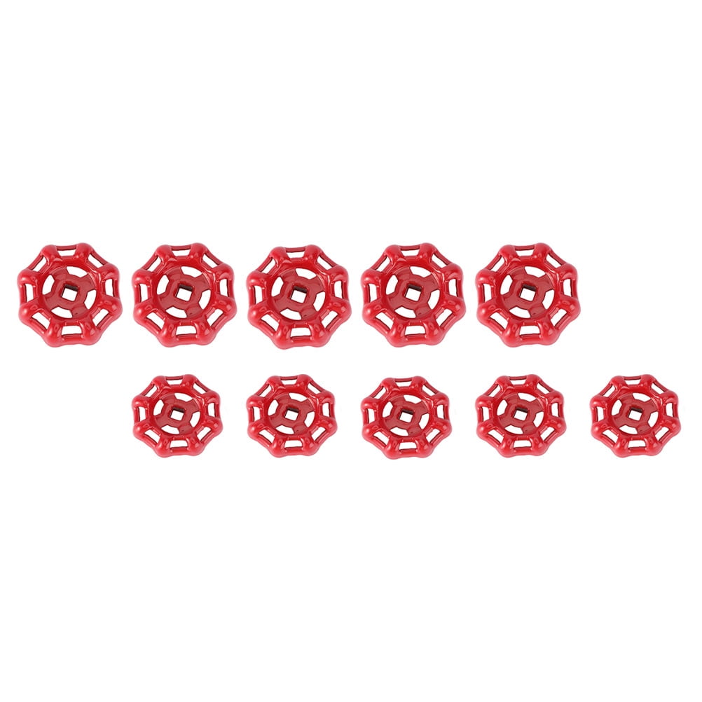WHAMVOX 10Pcs Red Handles for Pipe Valve Handle Wheel and Easy Open ...