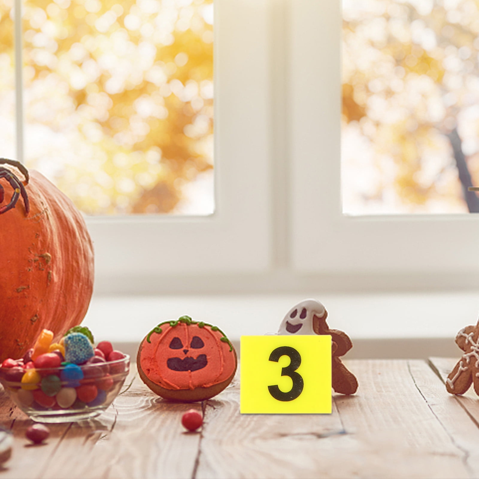 WHAMVOX 10Pcs Table Numbers 1-10 Acrylic Numbered Table Tents Evidence ...