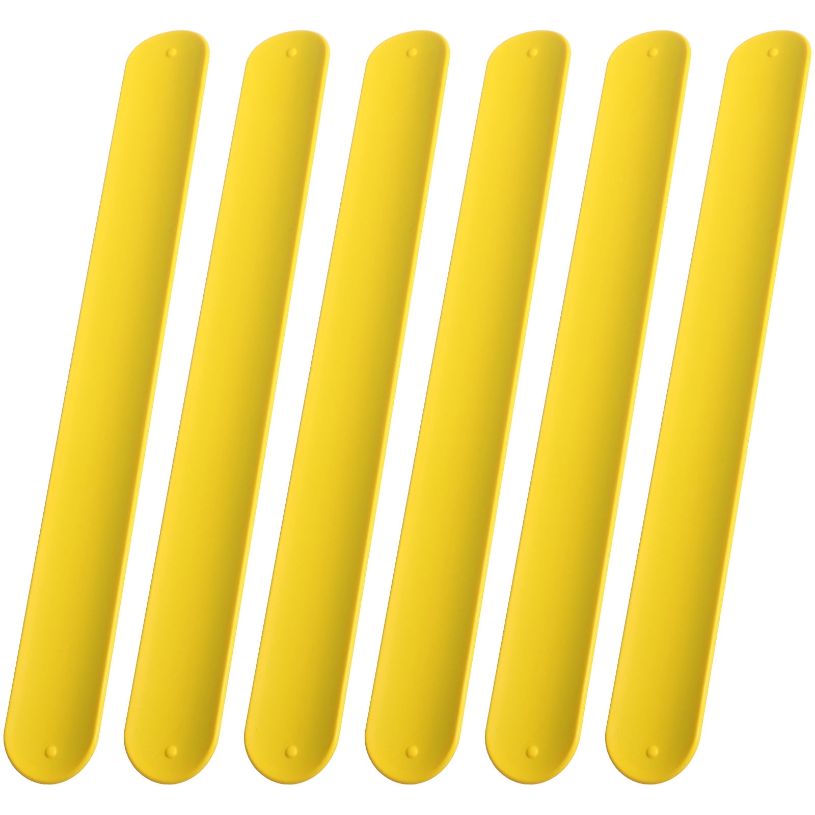 WHAMVOX 10Pcs Yellow Slap Bracelets For Kids Flexible Wristbands ...