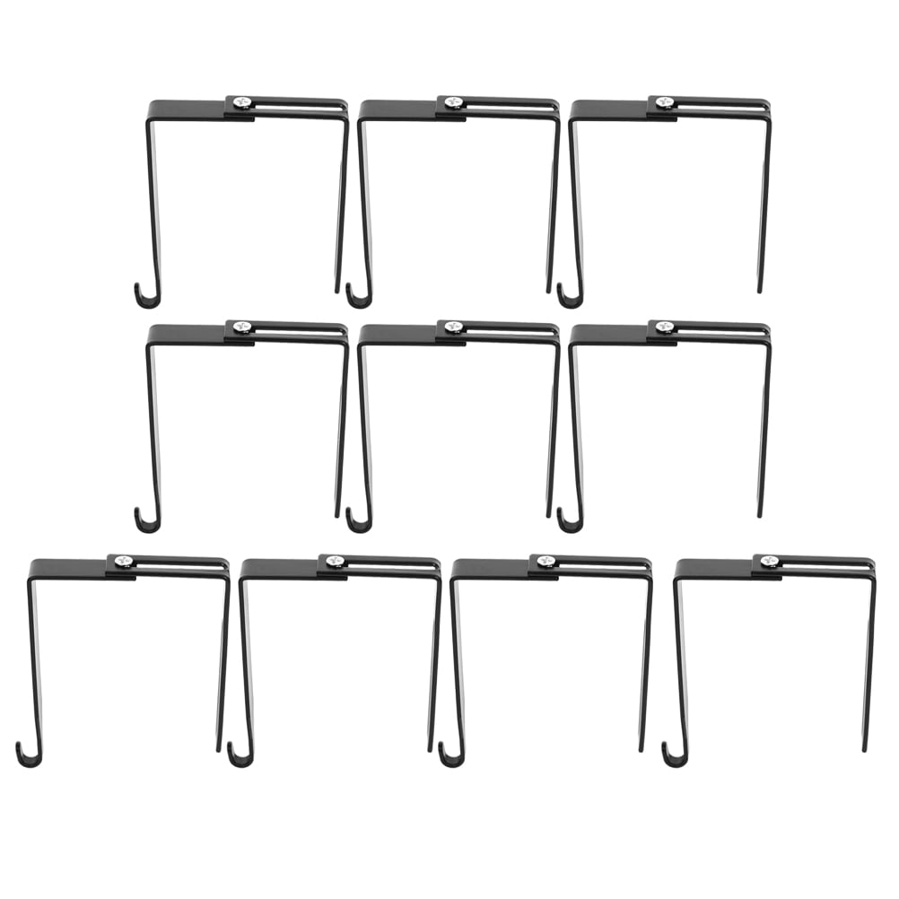 WHAMVOX 10pcs Adjustable Cabinet Hooks for Doors Cubicle and Partition ...