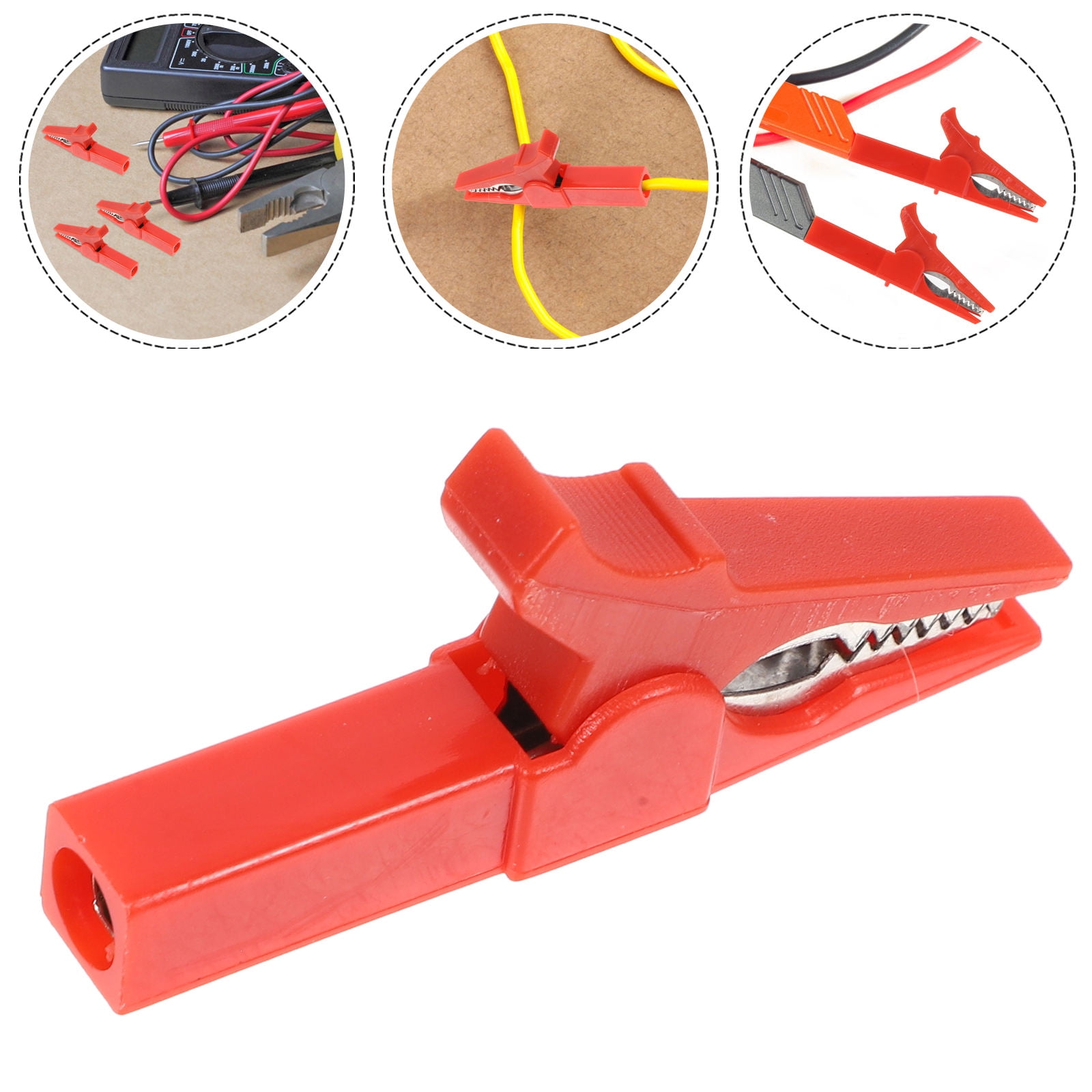 WHAMVOX 10pcs Alligator Clip Alligator Clamp Safety Test Clip CUrrent ...