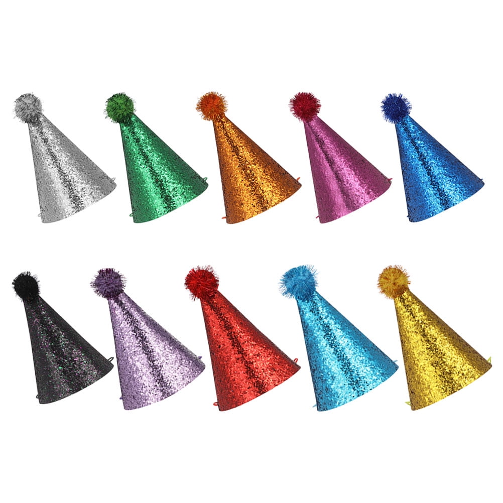 WHAMVOX 10pcs Birthday Party Cone Hats Kids Birthday Party Hats Party ...
