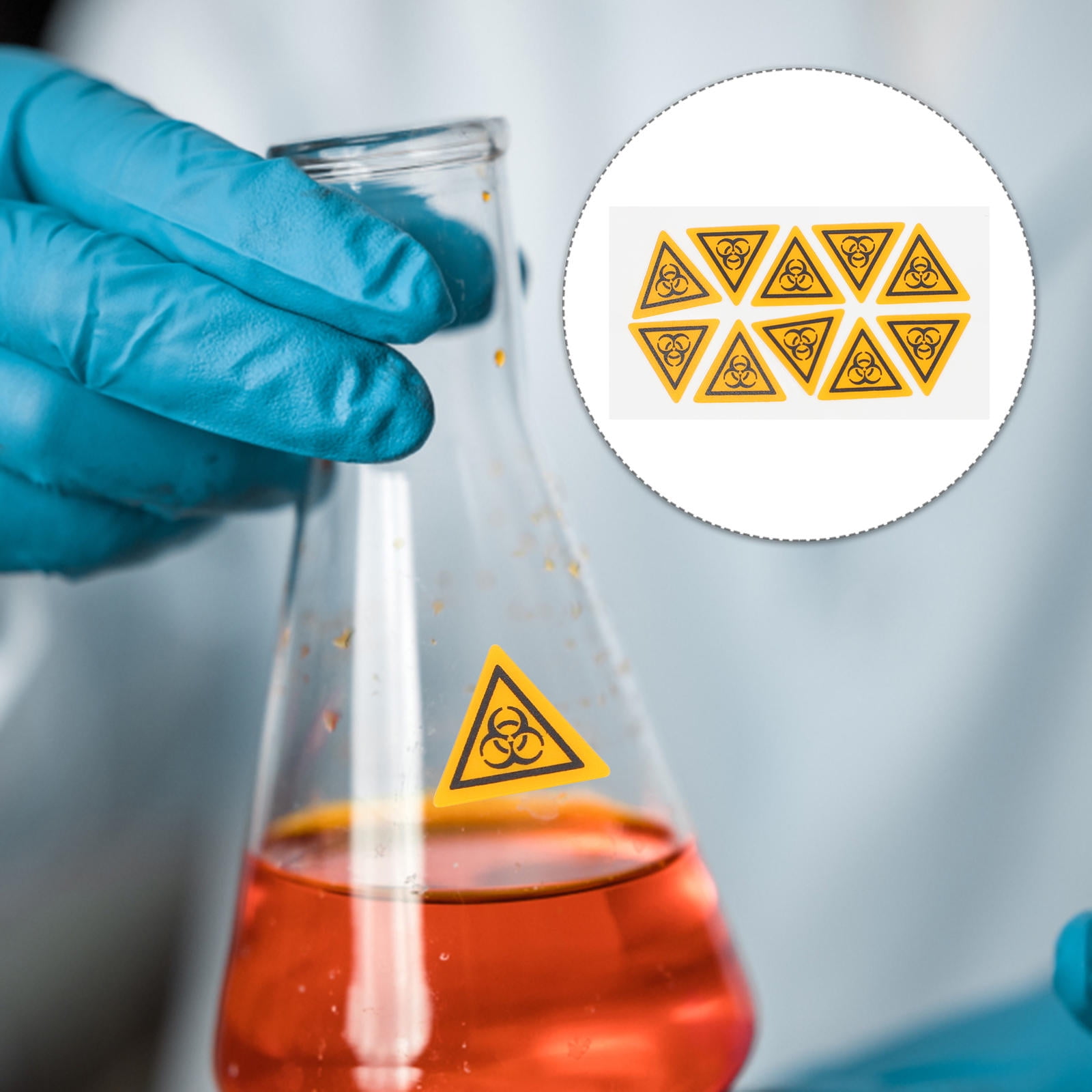 WHAMVOX 10pcs Black Caution Sign Sticker Laboratory Warning Label PC Matte for Warning - Walmart.com