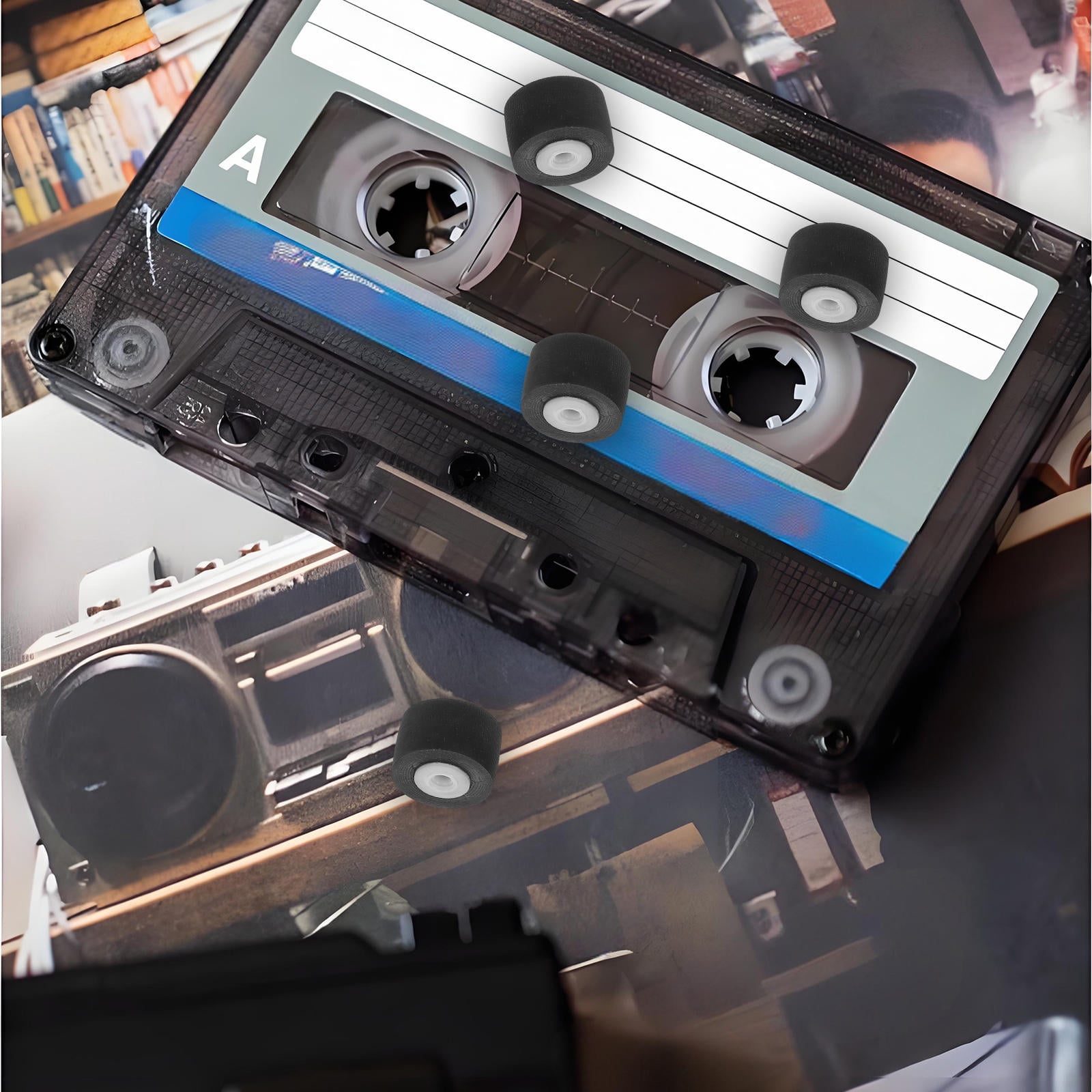 WHAMVOX 10pcs Cassette Tape Pinch Roller Rubber Pinch Roller For ...